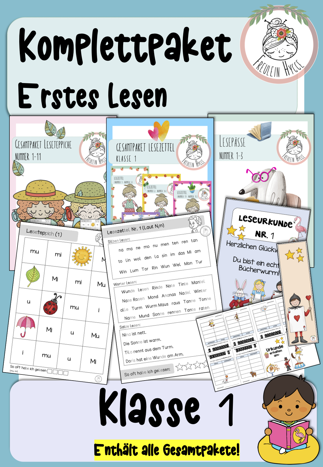 Komplettpaket "Erstes Lesen" Kl. 1 – Unterrichtsmaterial in den Fächern ...