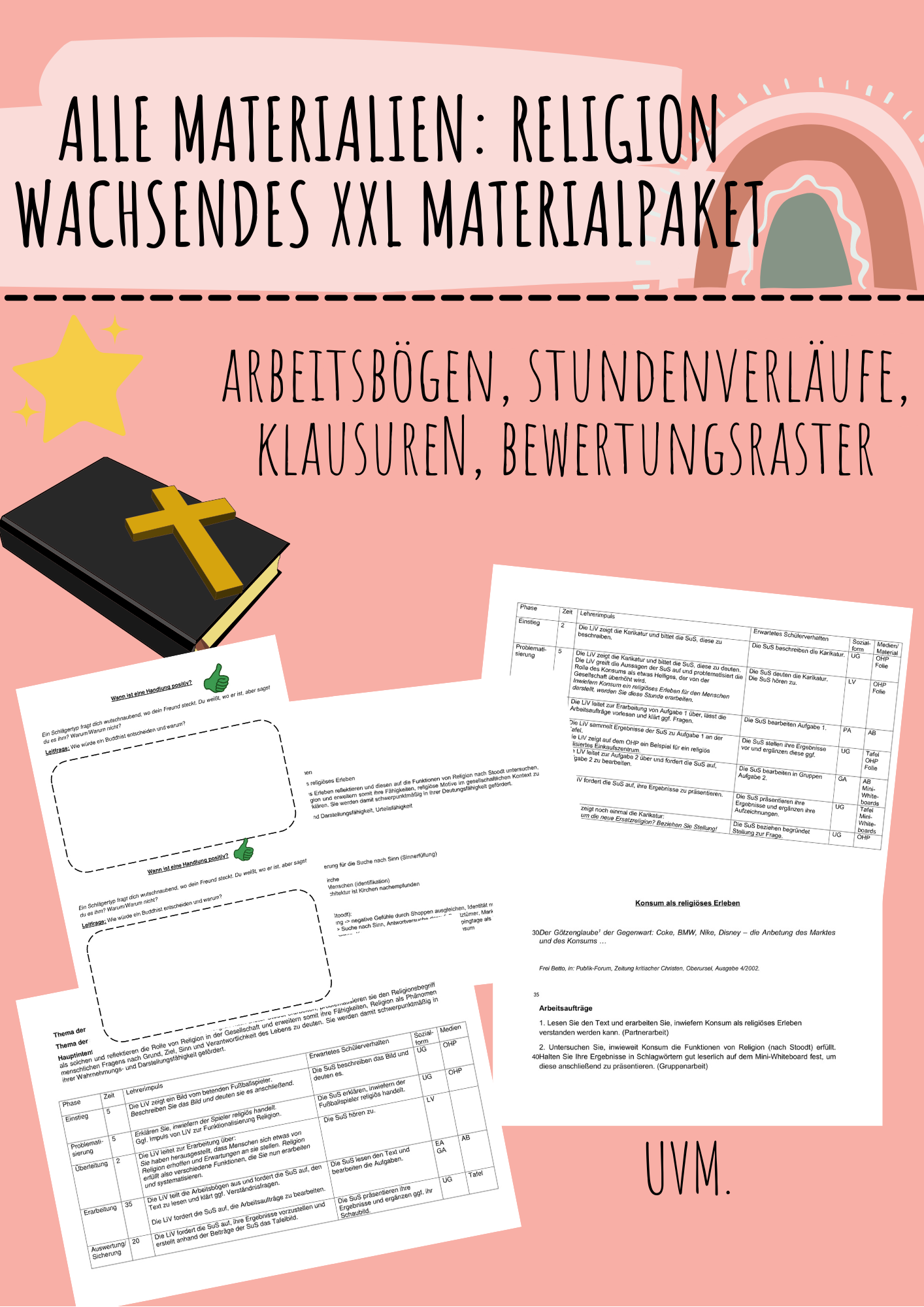 ALLE Religion Materialien: XXL Materialpaket – Unterrichtsmaterial in ...