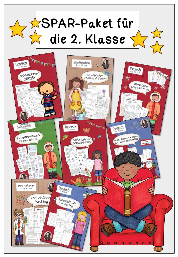 Spar-Paket 2. Klasse: Deutsch & Mathematik Übungen zum Wiederholen ...