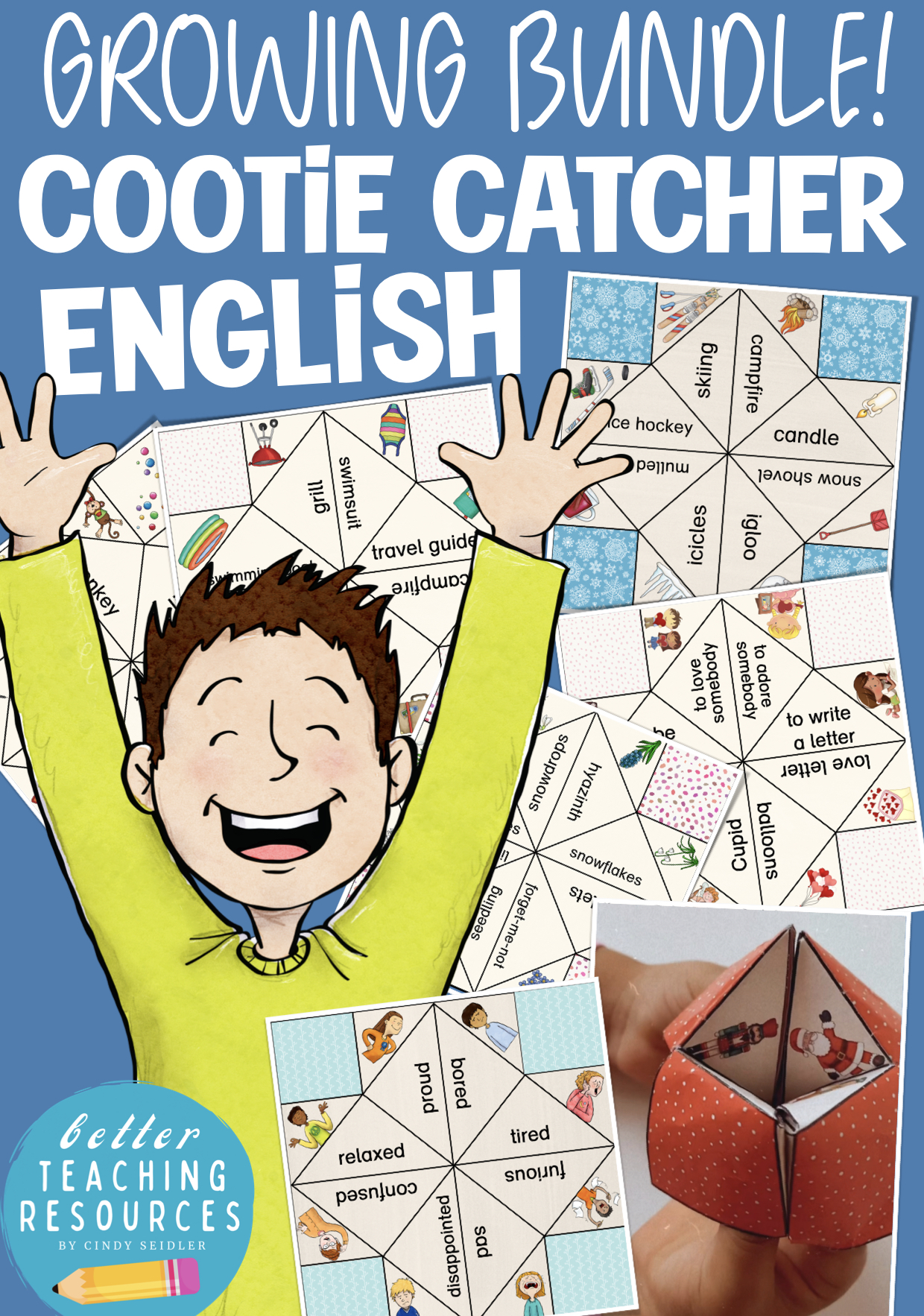 Cootie Catcher Englisch Materialpaket Spiele Grundschule Sparpaket ...
