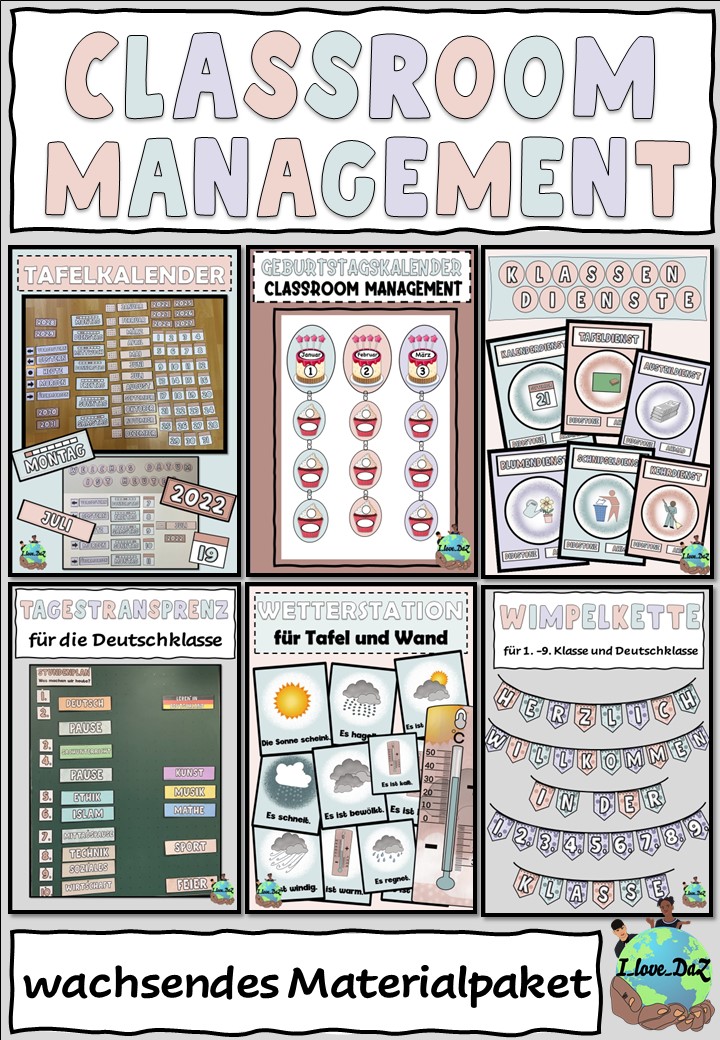 Materialpaket Classroom Management DaZ / Deutschklasse ...