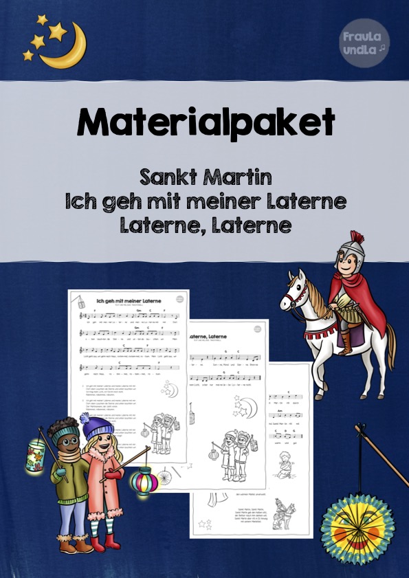 Materialpaket: Liedblätter für St. Martin / Laternenfest ...