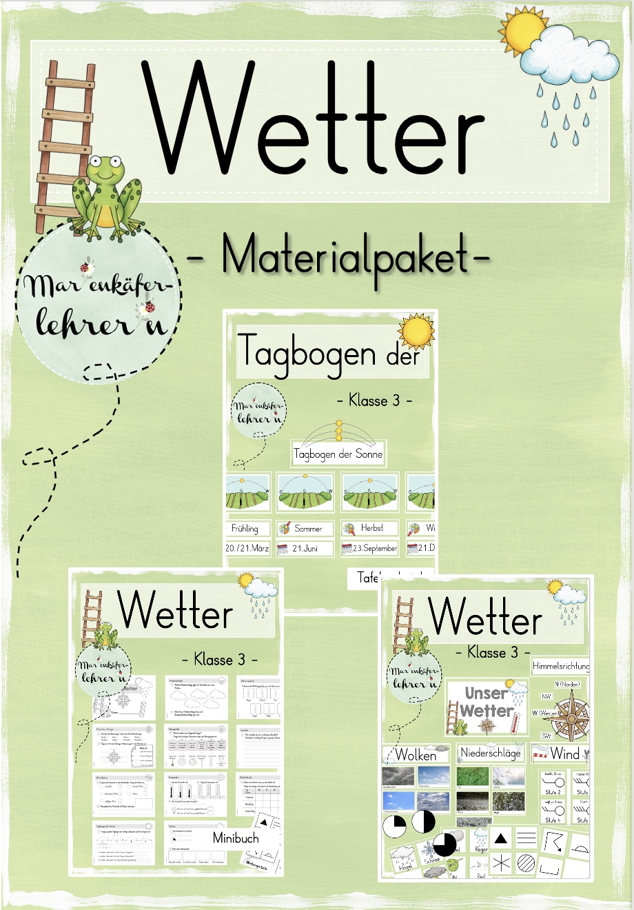 Materialpaket „Wetter“ – Unterrichtsmaterial im Fach Sachunterricht