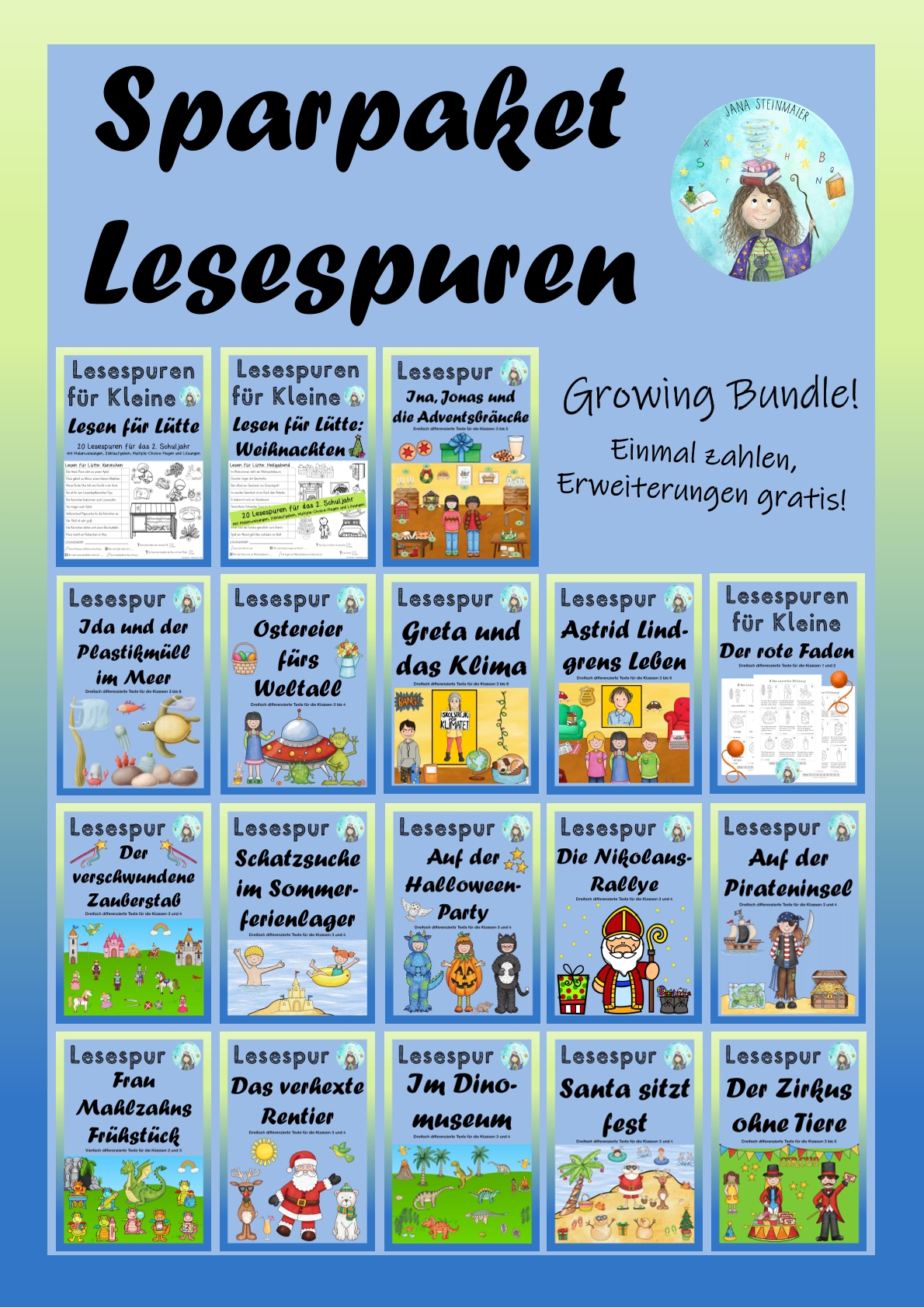 Sparpaket Lesespuren (Growing Bundle) – Unterrichtsmaterial in den ...