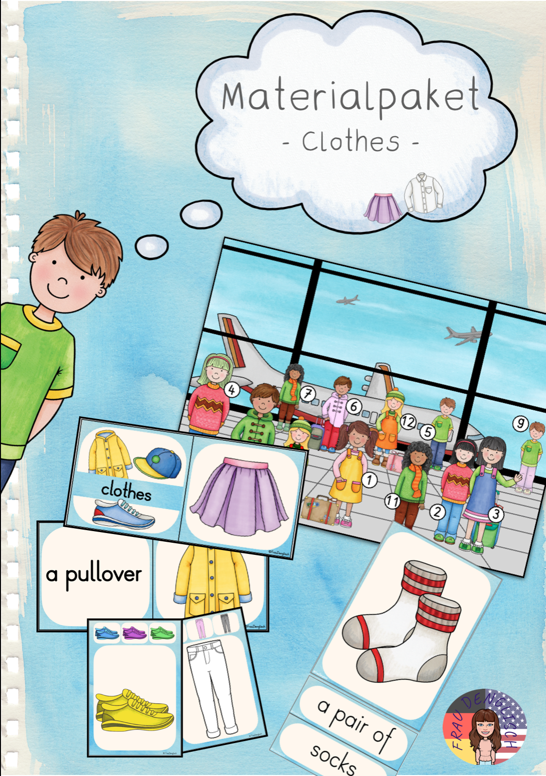 Materialpaket Clothes Für Den Englischunterricht Unterrichtsmaterial