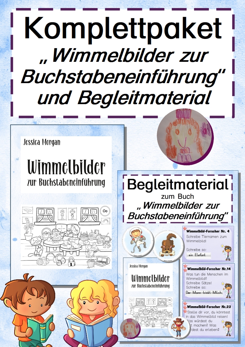 Wimmelbilder zur Buchstabeneinführung mit Begleitmaterial ...