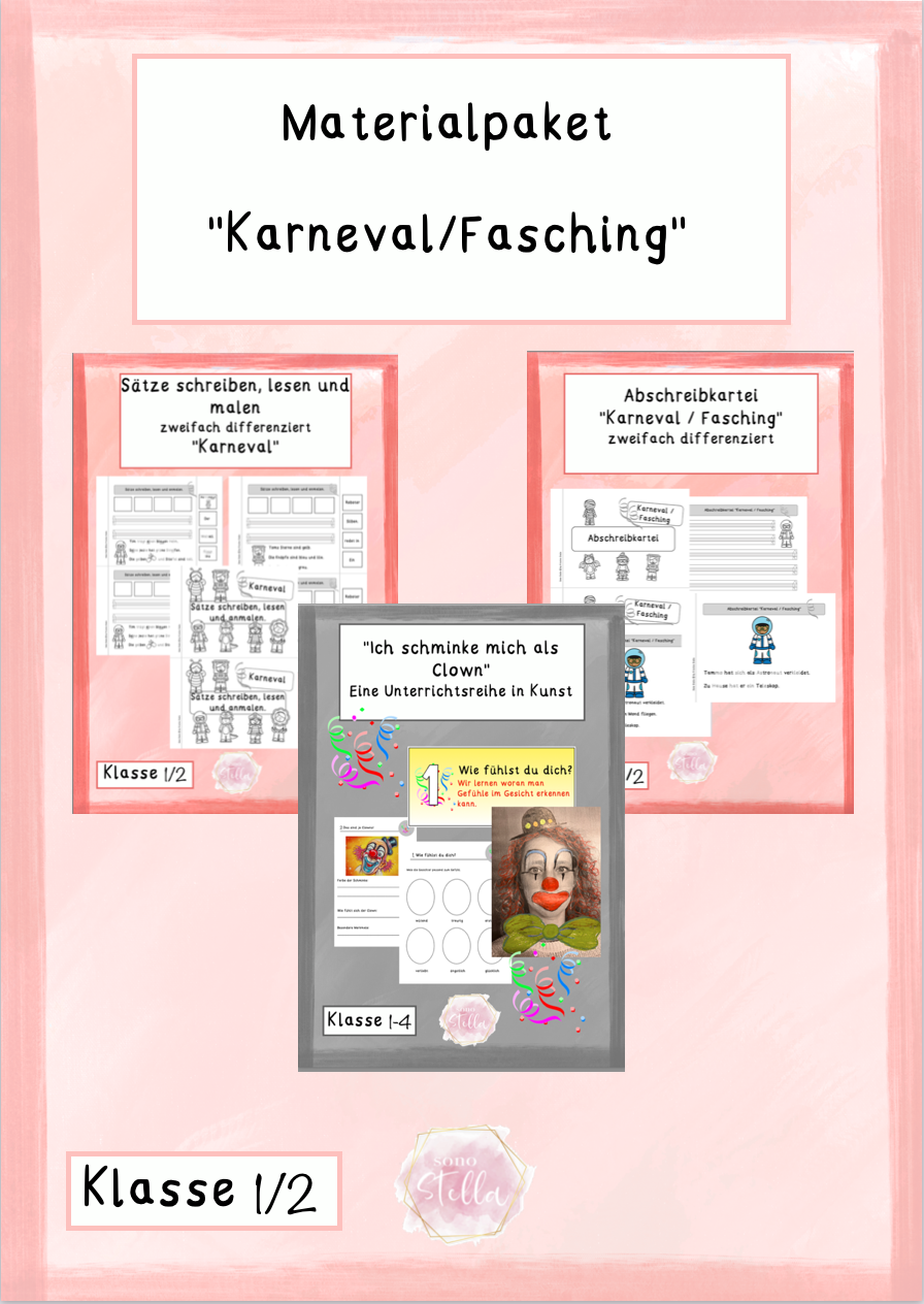 Materialpaket Karneval Fasching – Unterrichtsmaterial in den Fächern ...