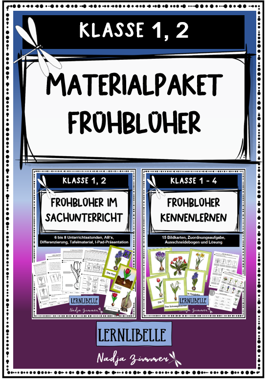 Materialpaket Frühblüher Klasse 1, 2 Sachunterricht ...