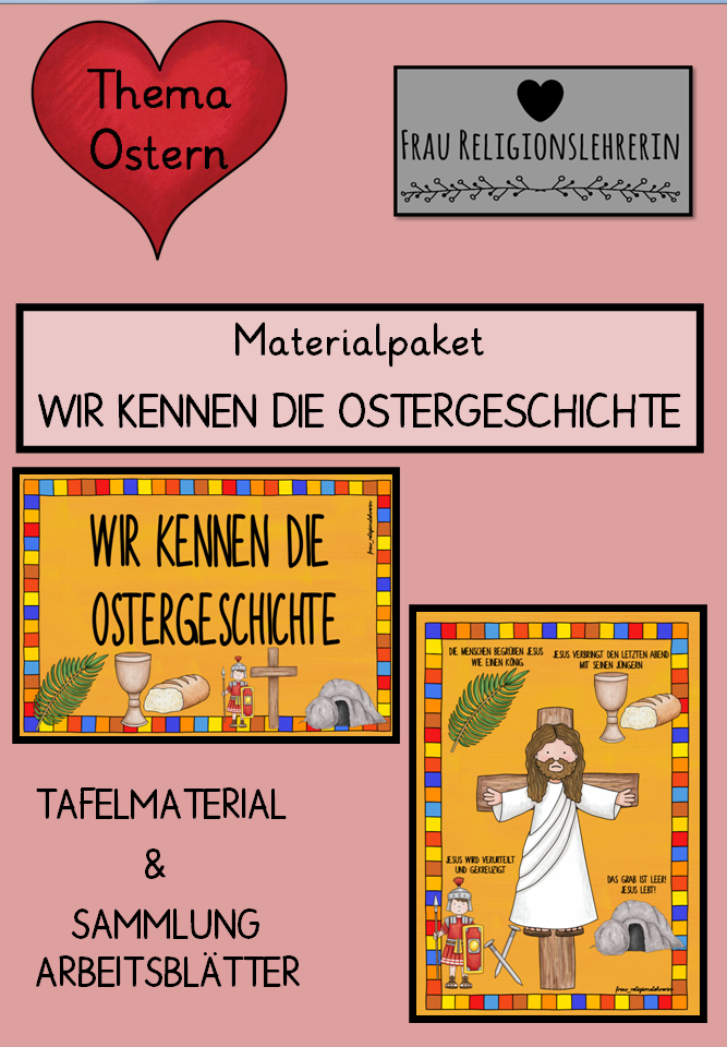 Materialpaket "WIR KENNEN DIE OSTERGESCHICHTE" (Klasse 1/2 ...
