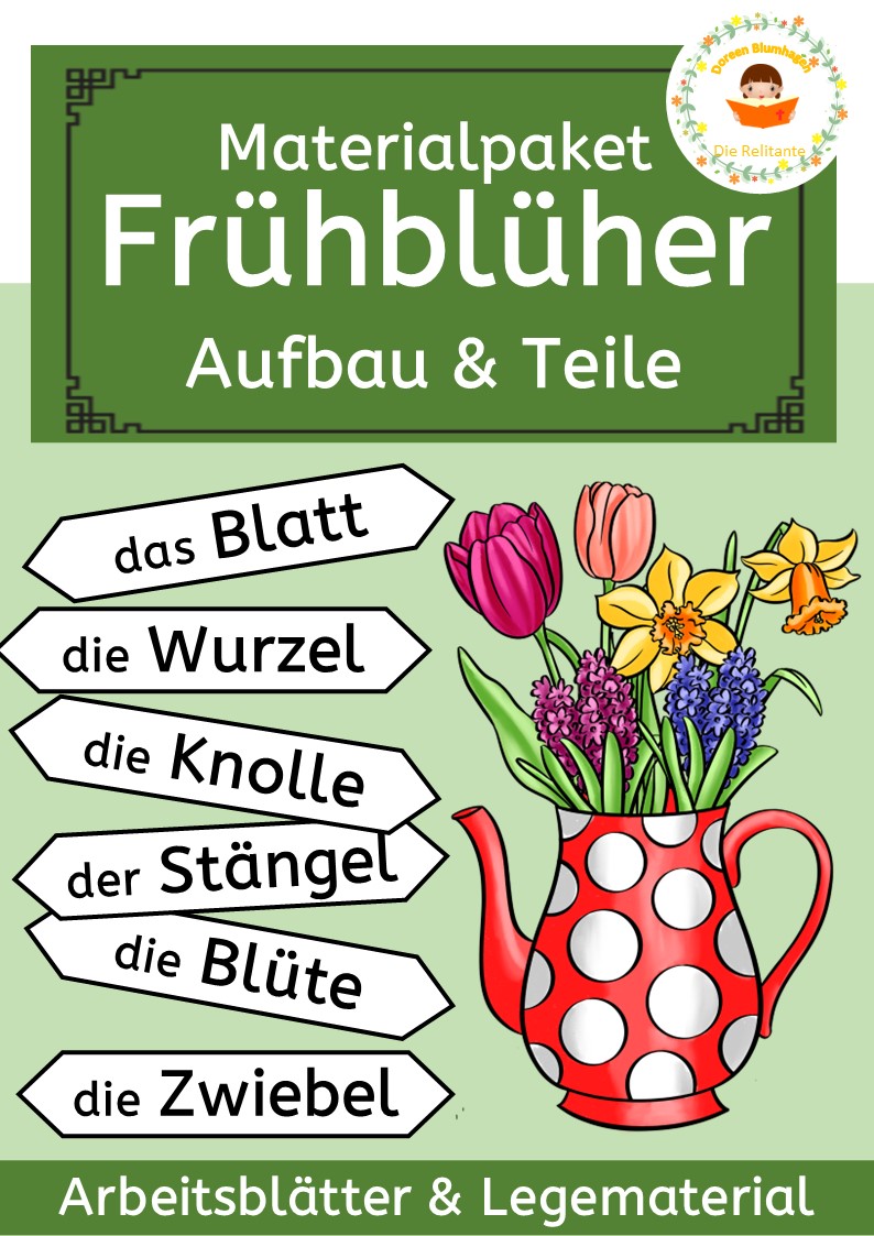 Frühblüher - Aufbau und Teile - Materialpaket – Unterrichtsmaterial im ...