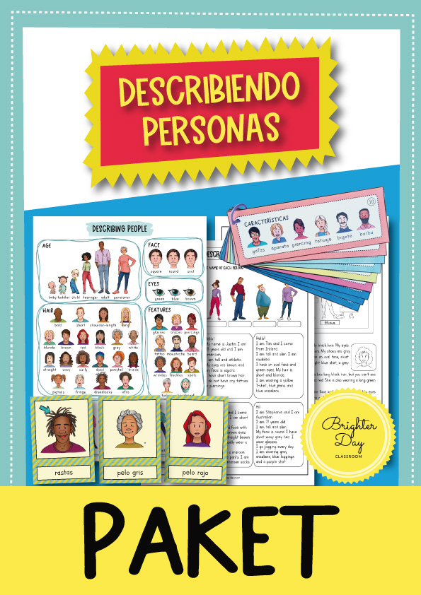 Describiendo Personas / Personenbeschreibung (Spanisch) - SPARPAKET ...