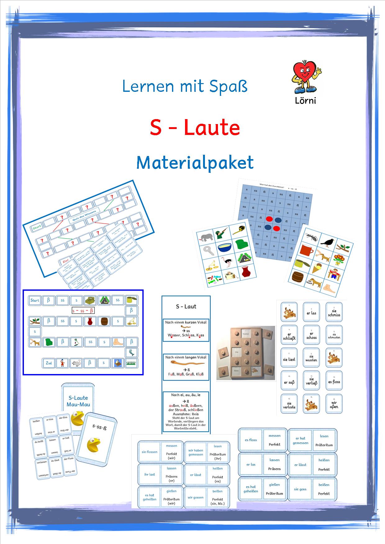S - Laute: Materialpaket – Unterrichtsmaterial im Fach Deutsch