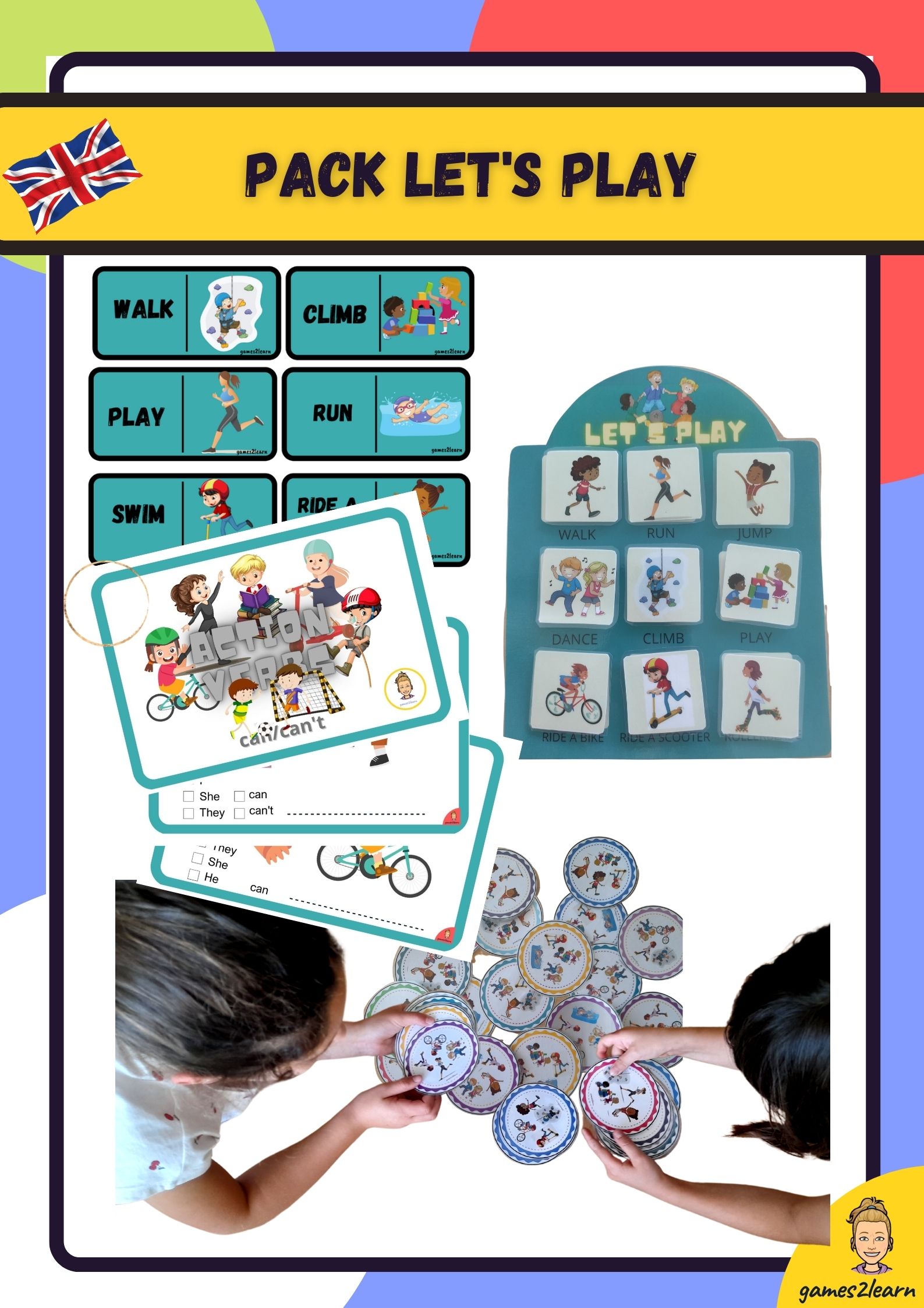 Pack Let's Play (action verbs) - material de la siguiente asignatura ...