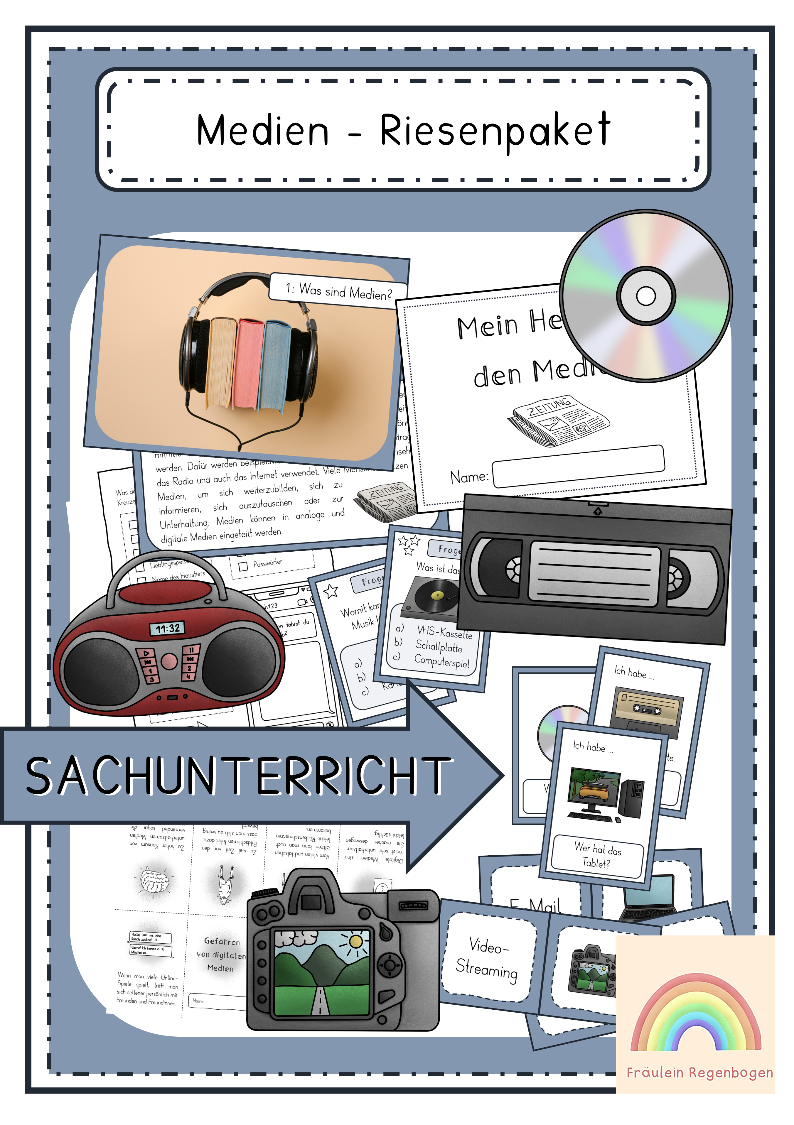 Medien - Riesenpaket – Unterrichtsmaterial im Fach Digitale Bildung