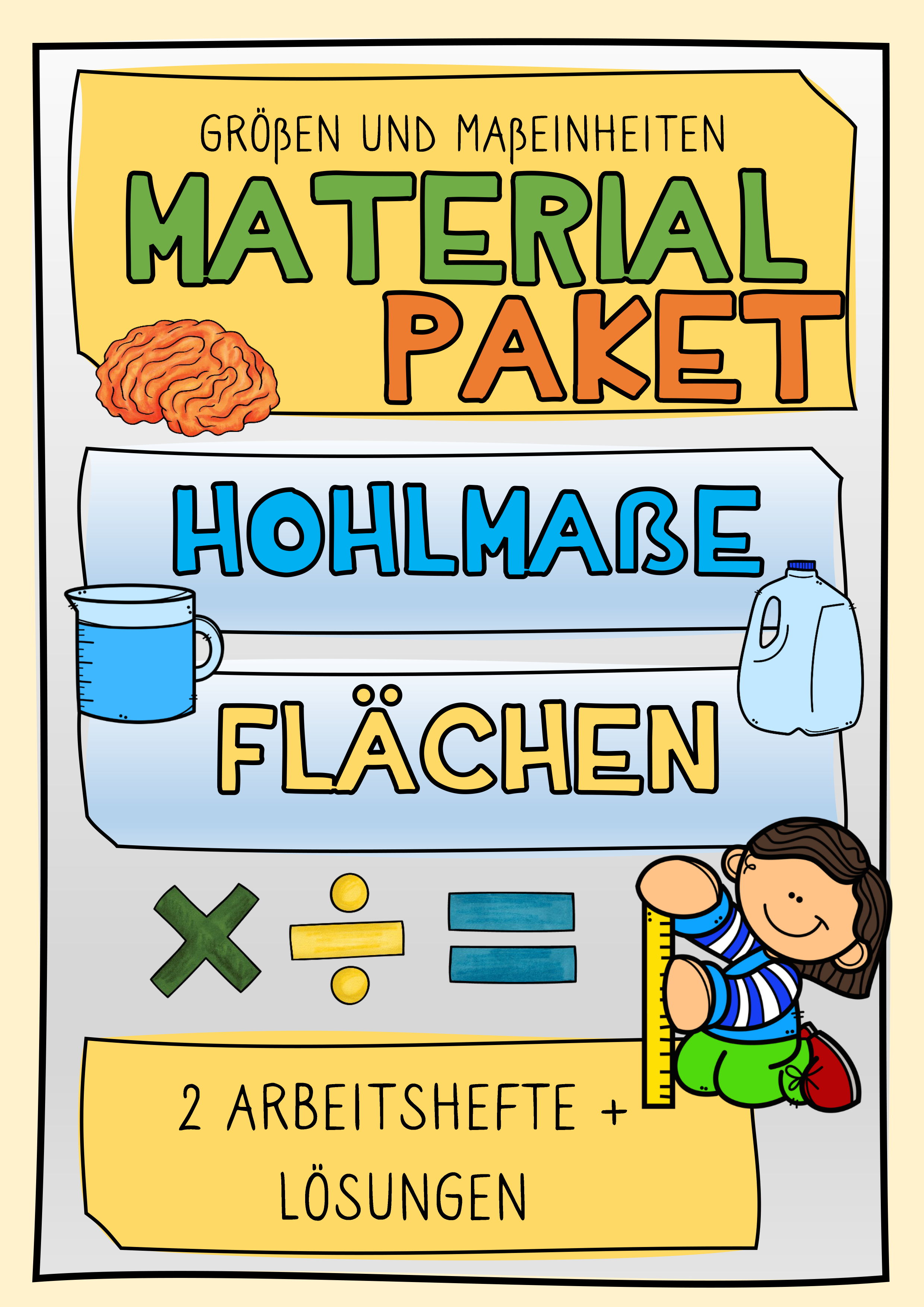 Materialpaket - Flächen & Hohlmaße – Unterrichtsmaterial im Fach Mathematik
