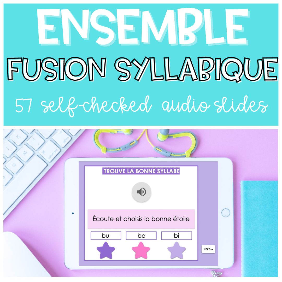 Materialpaket Fusion syllabique GOOGLE SLIDES – Unterrichtsmaterial im ...