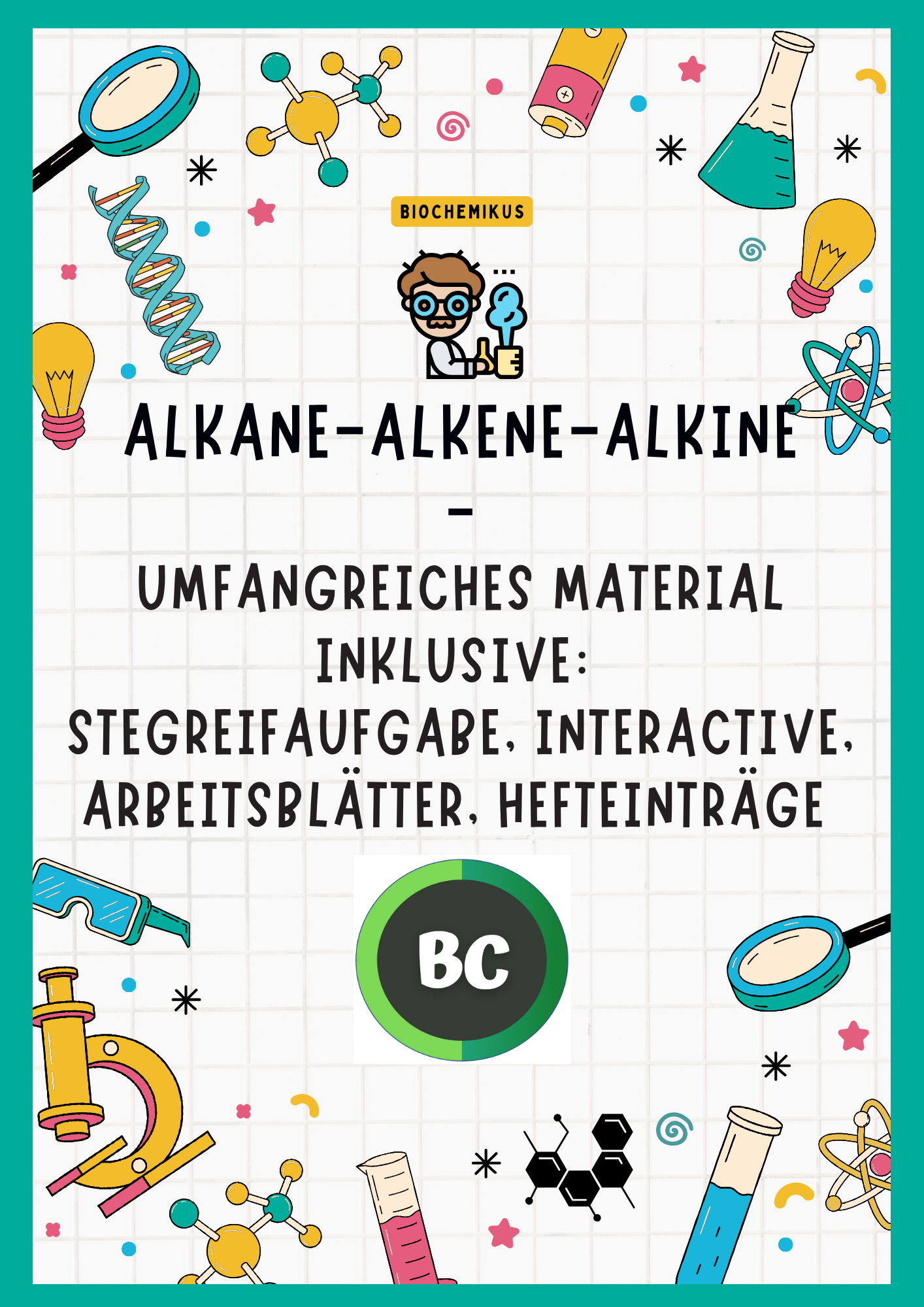 Materialpaket: Alkane, Alkene, Alkine - Umfangreiches Arbeitsmaterial ...