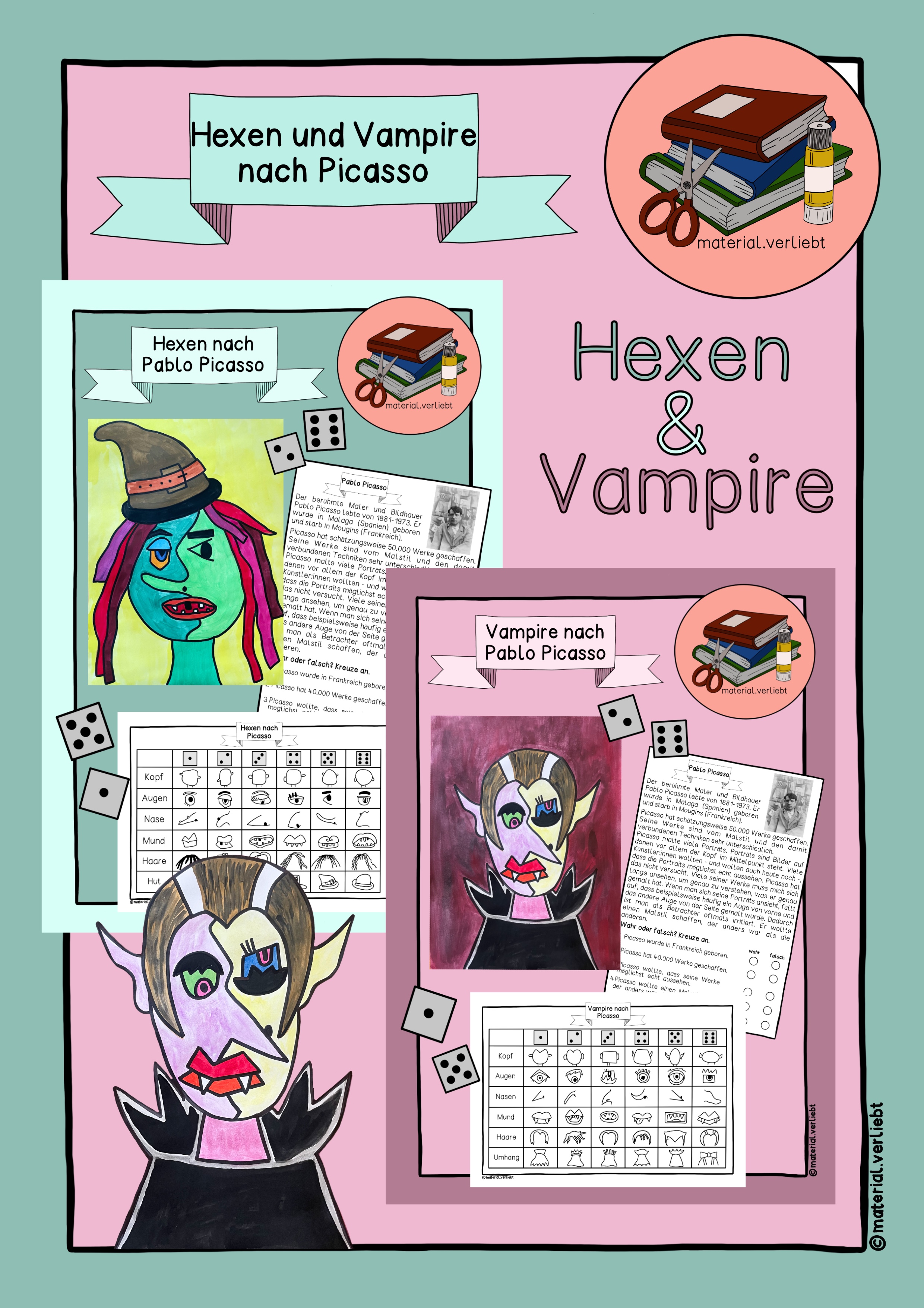 Picasso in der Grundschule; Hexen und Vampire; Halloween; Sparpaket ...