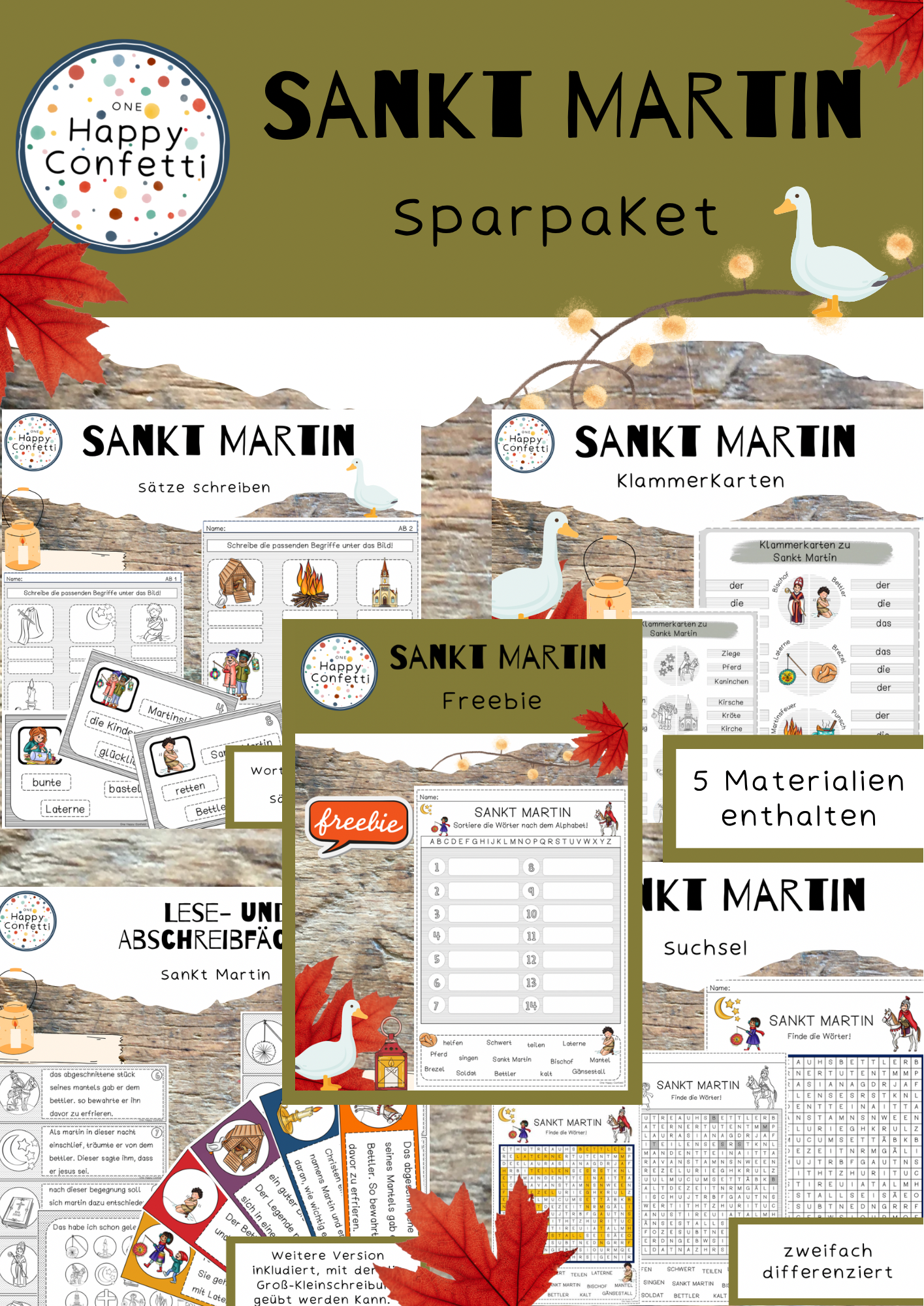 Sankt Martin Materialpaket – Unterrichtsmaterial in den Fächern Deutsch ...
