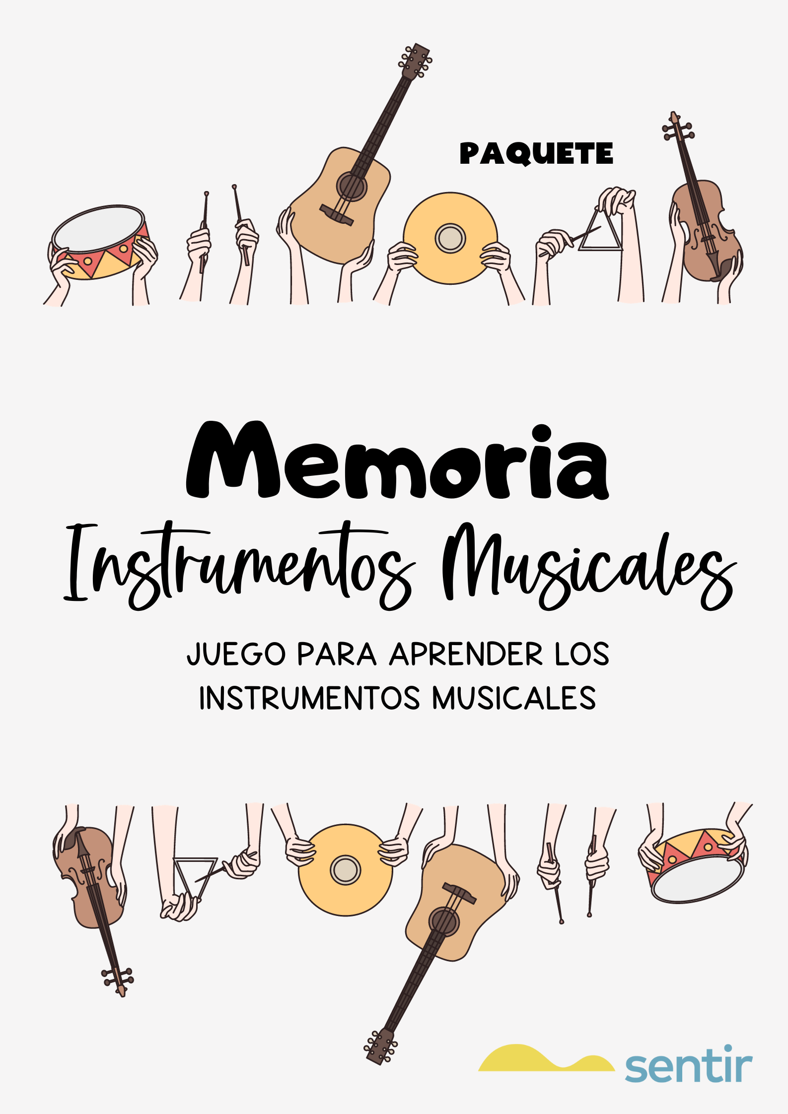 Memoria de Instrumentos Musicales - Juego Imprimible - material de la ...