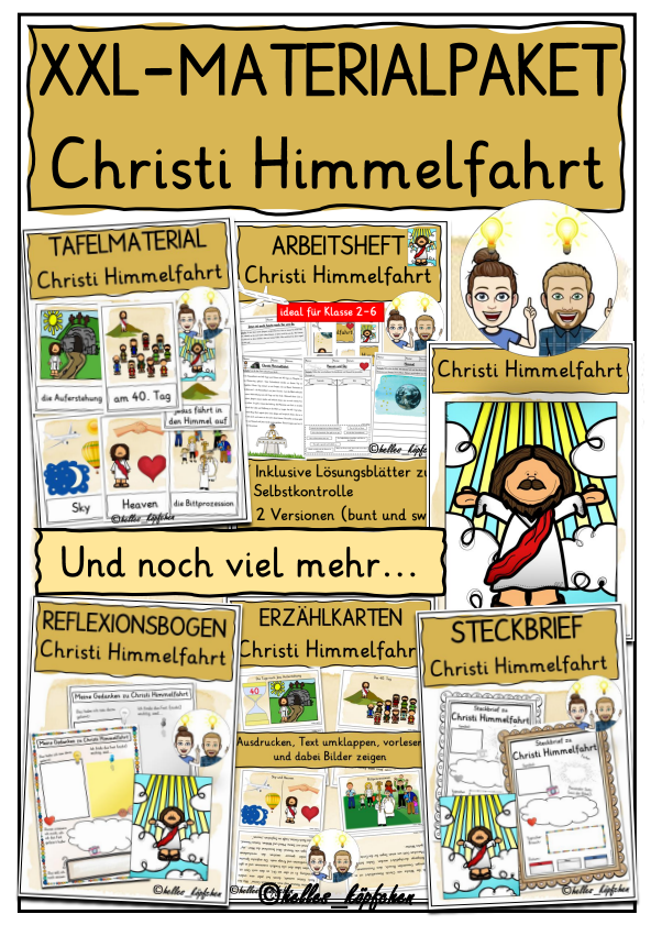 Christi Himmelfahrt XXL-MATERIALPAKET Religionsunterricht ...
