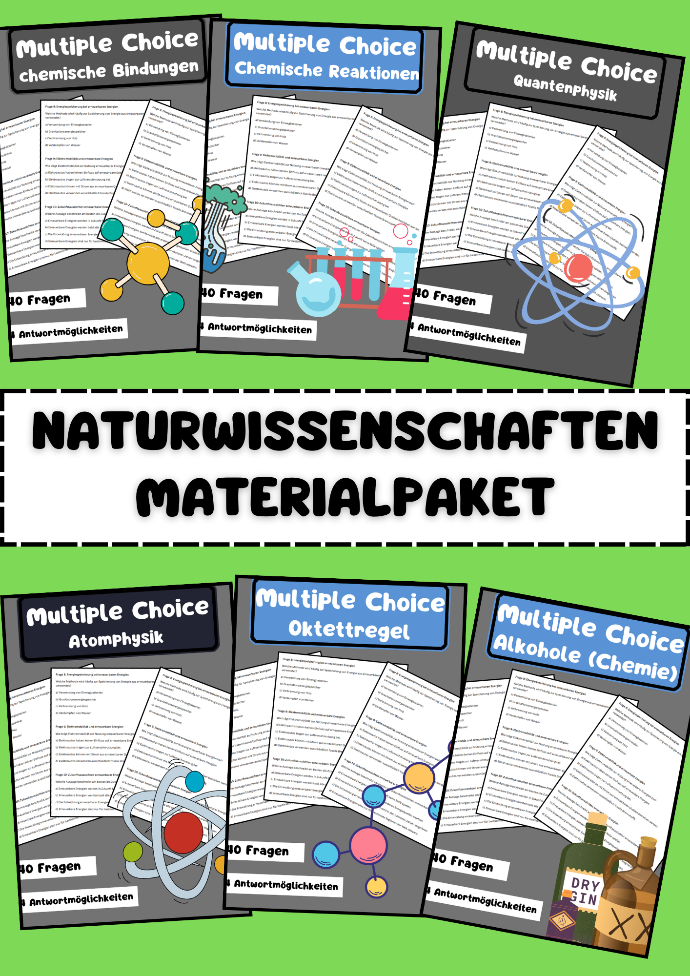 Großes Naturwissenschaften Materialpaket Bundle – Unterrichtsmaterial ...