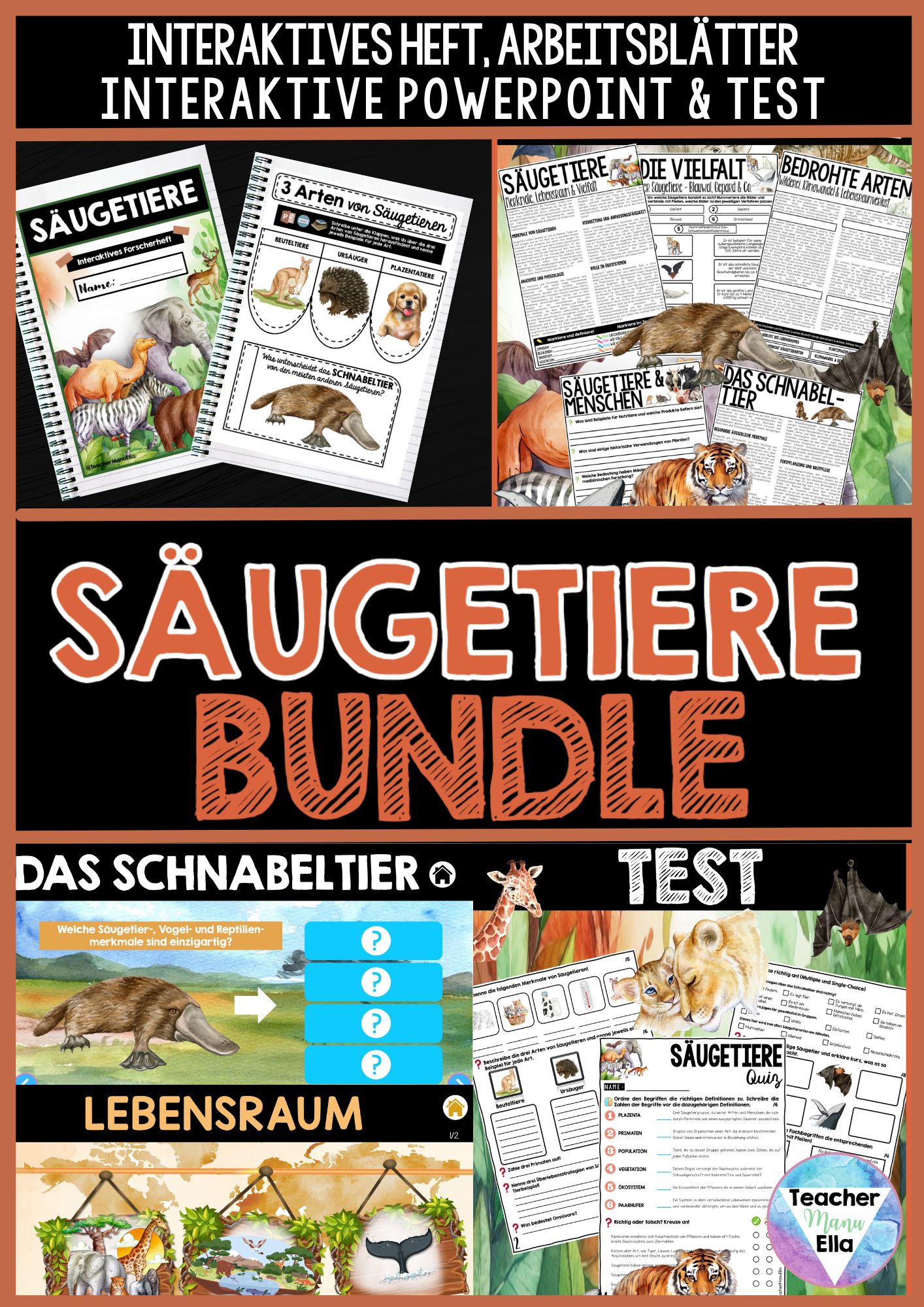 Säugetiere Bundle Materialpaket | digital + analog | sofort ...