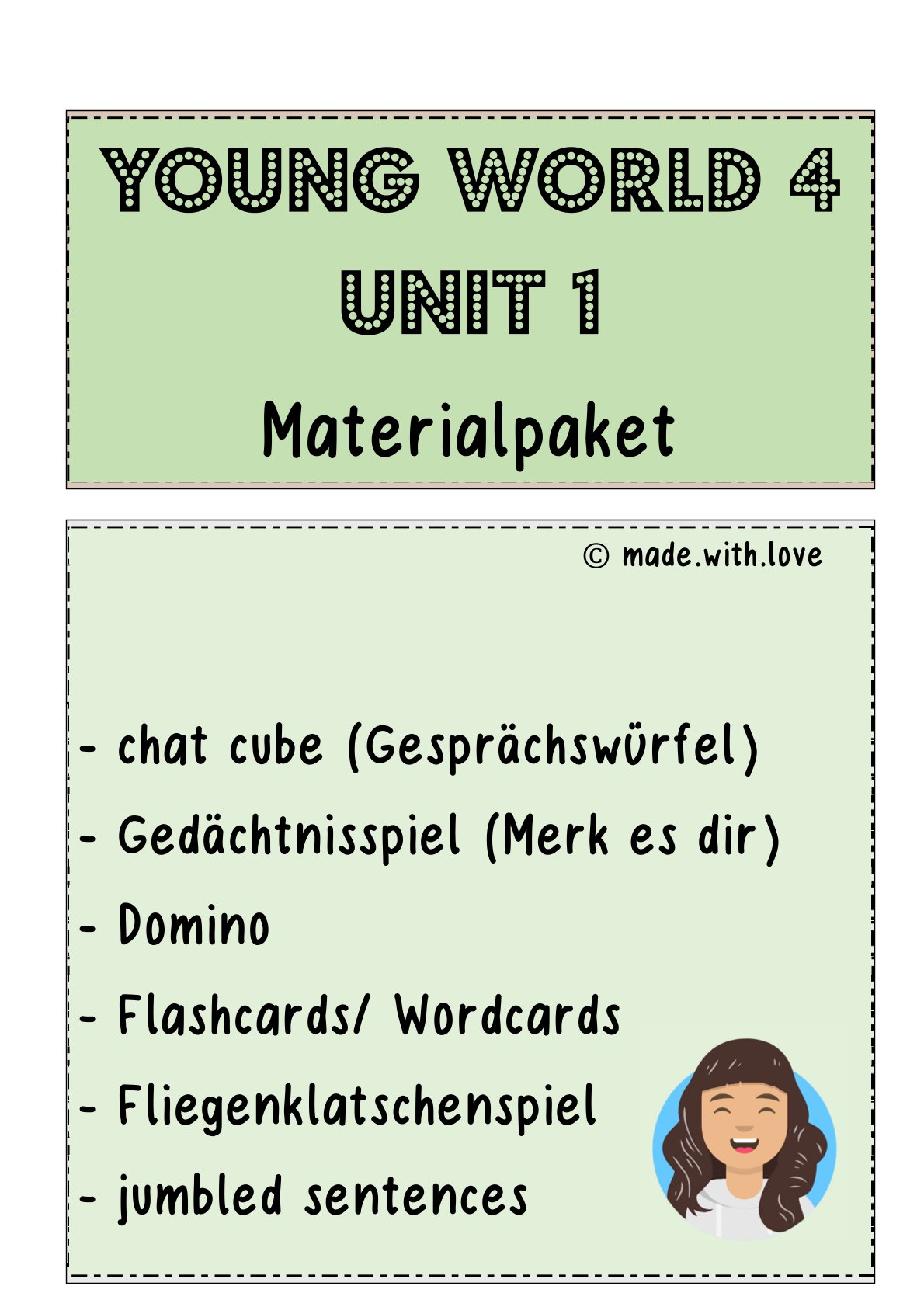 Materialpaket zu Young World 4, Unit 1 – Unterrichtsmaterial im Fach ...