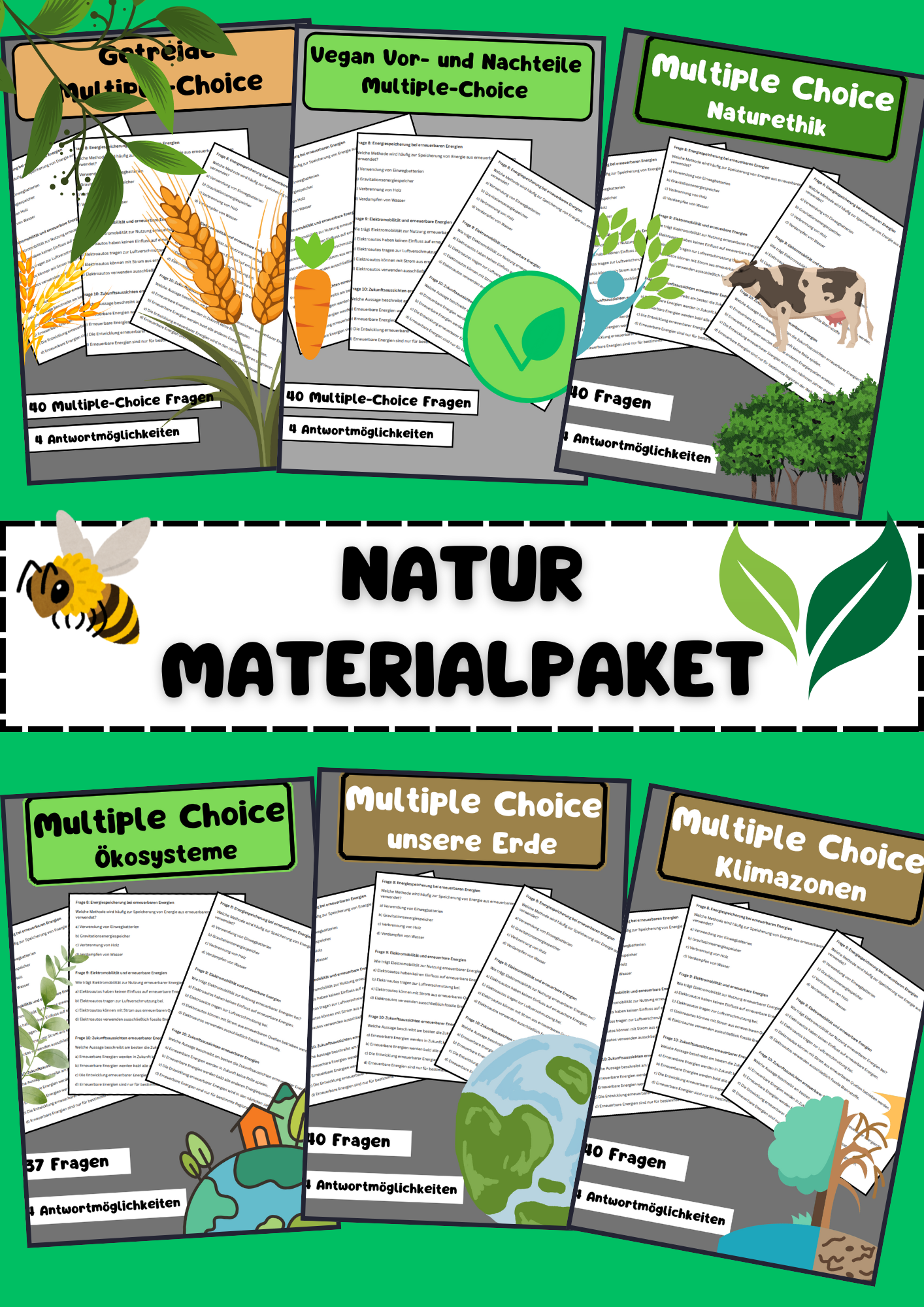 Entdecke die Natur Materialpaket Bundle – Unterrichtsmaterial in den ...