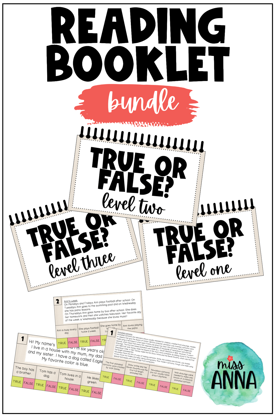 Reading Comprehension BOOKLET BUNDLE - Ressource pédagogique pour ton ...
