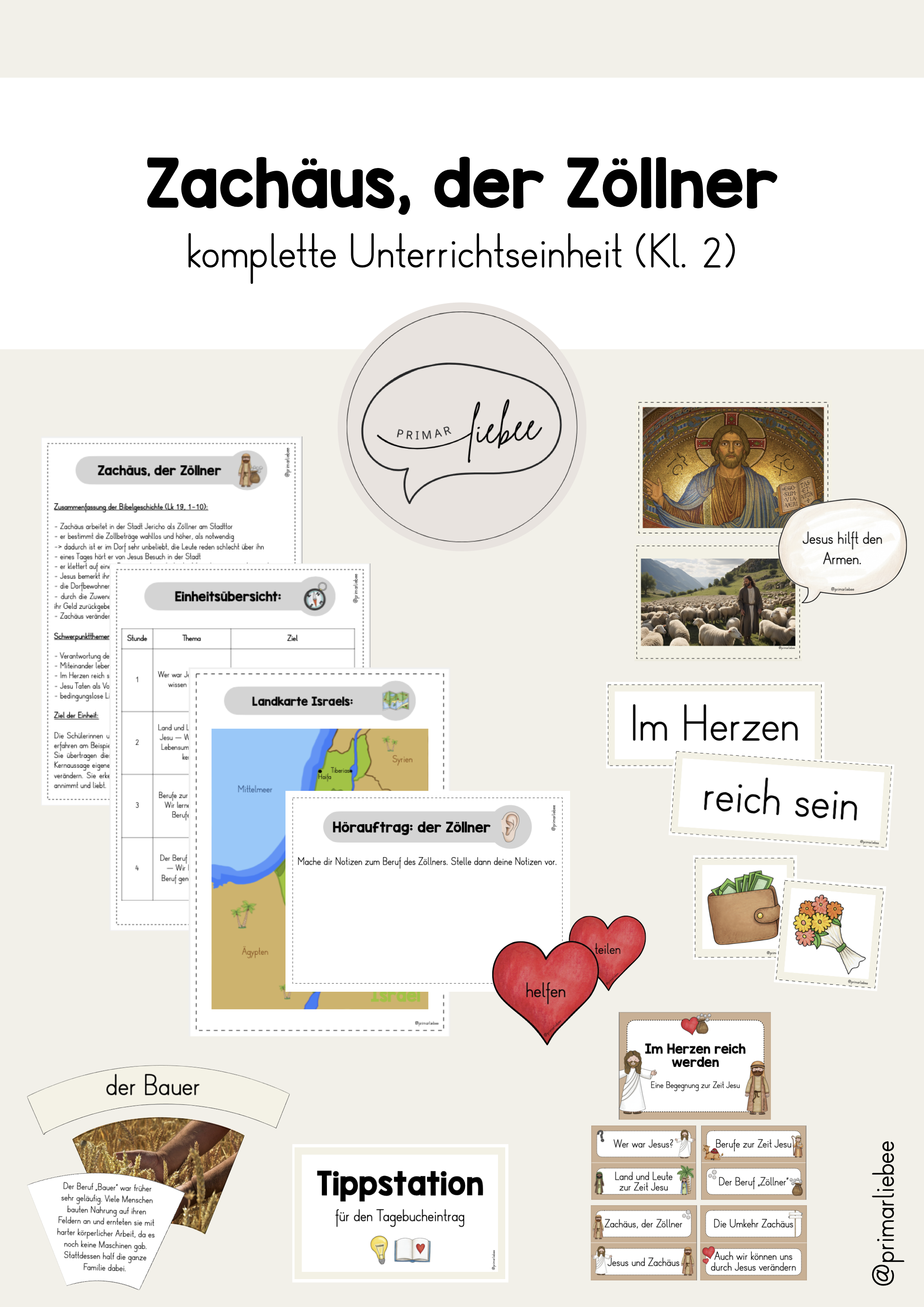 Zachäus, der Zöllner: komplette Unterrichtseinheit (Kl. 2 ...