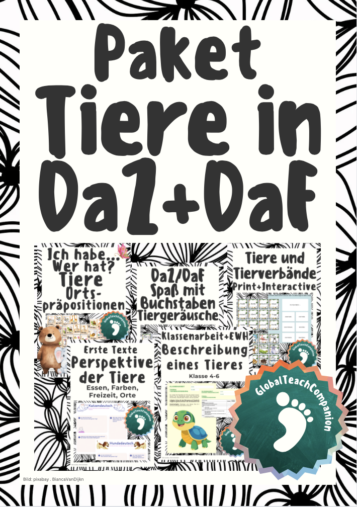 Materialpaket - Tiere in DaF /DaZ – Unterrichtsmaterial in den Fächern ...