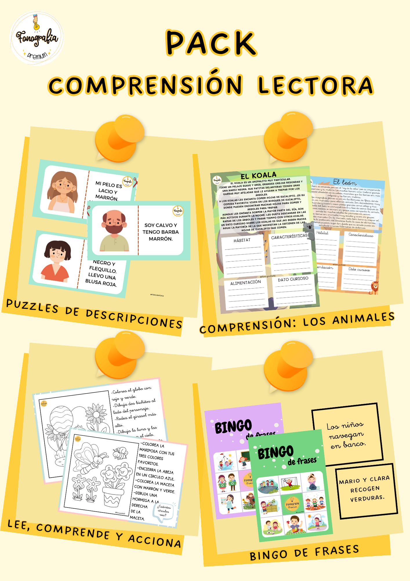 Pack Comprensión lectora - material didáctico de las asignaturas Lengua ...