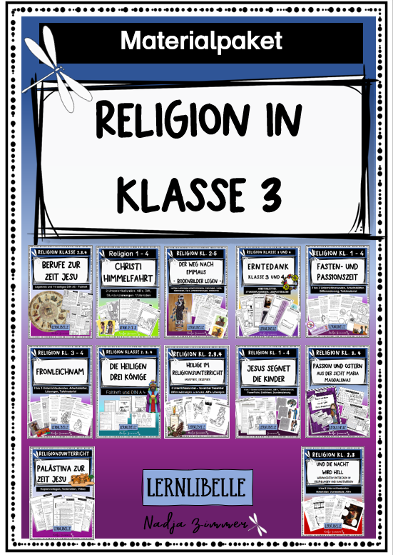 Materialpaket - Religion in Klasse 3 (21 Materialien durch das Jahr ...