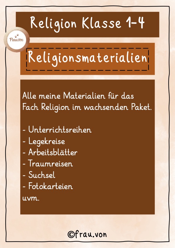 wachsendes Materialpaket Religions-Materialien – Unterrichtsmaterial im ...