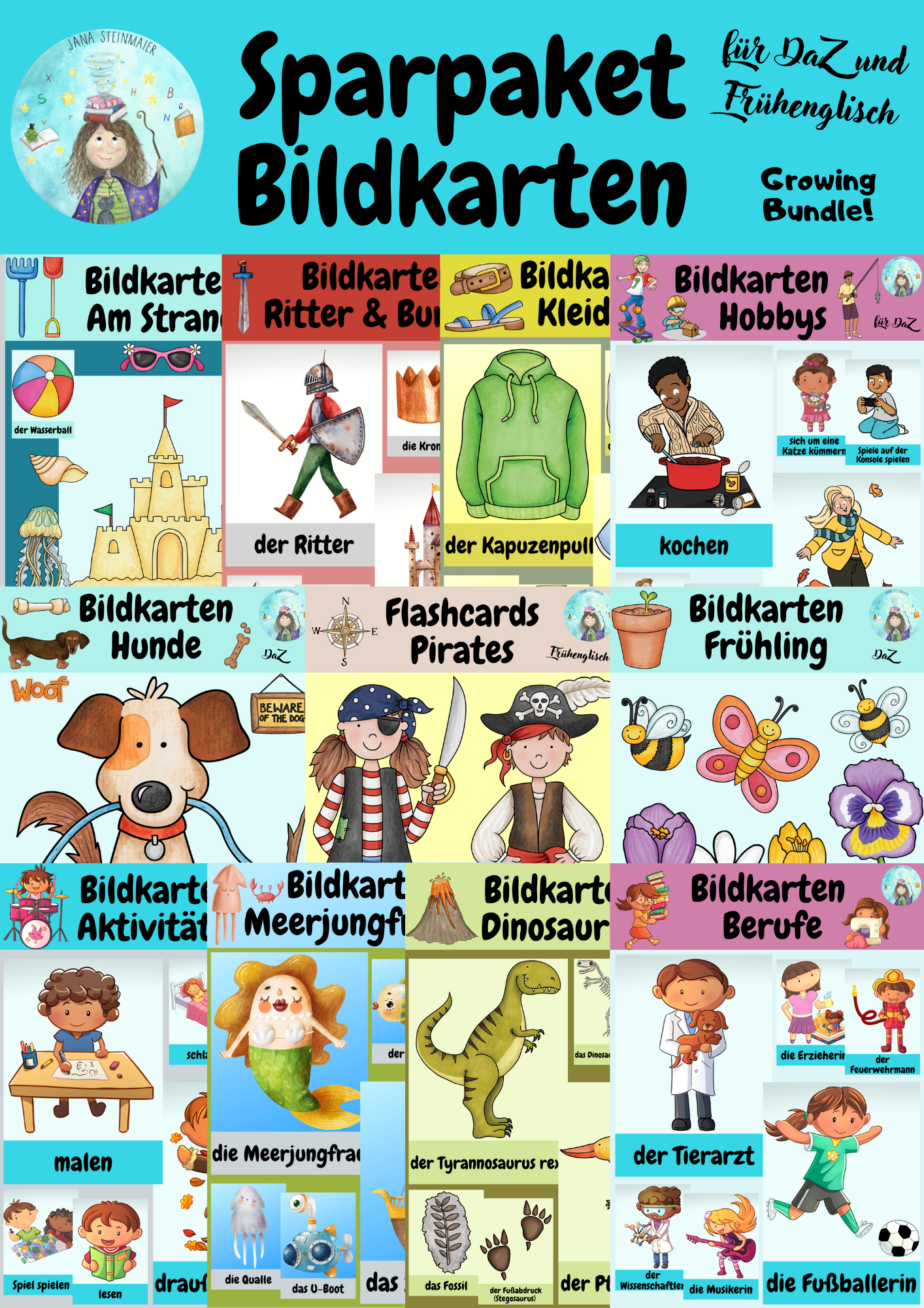Sparpaket Bildkarten (Growing Bundle) – Unterrichtsmaterial in den ...
