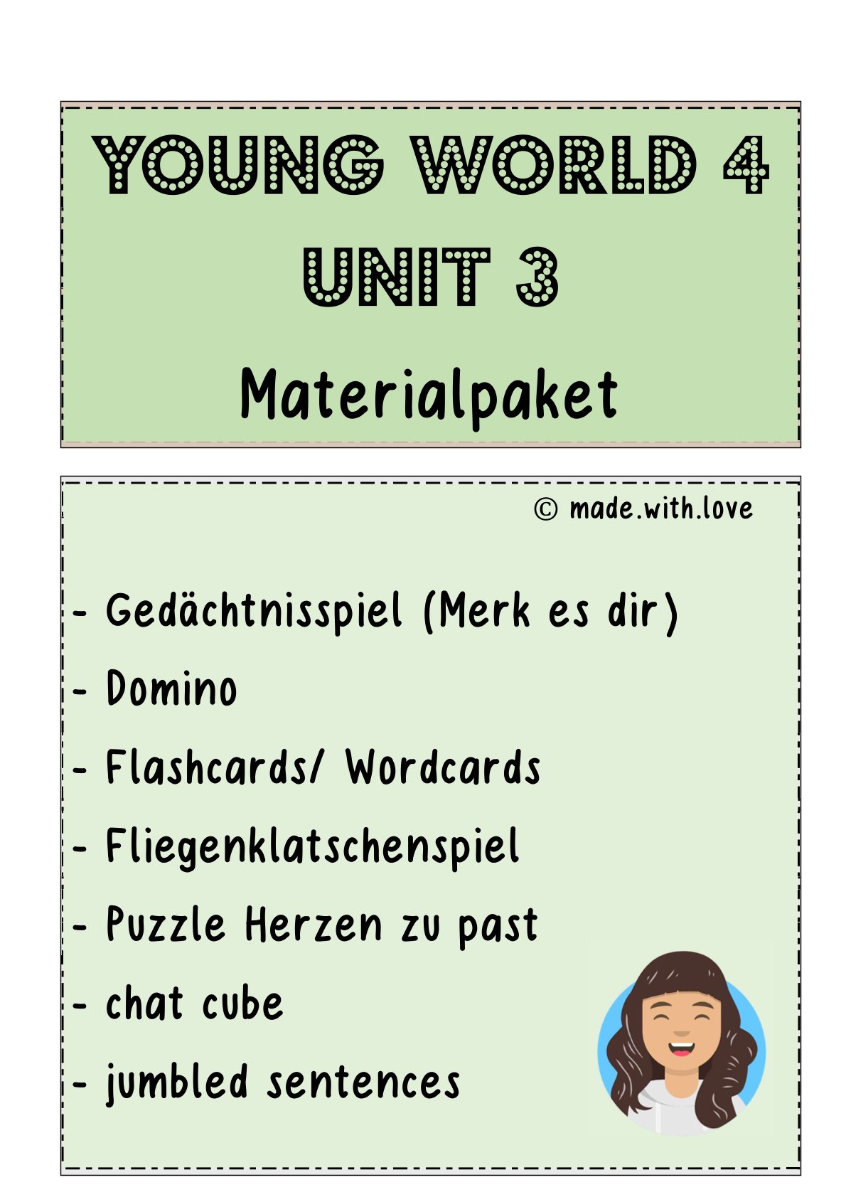 Materialpaket zu Young World 4, Unit 3 – Unterrichtsmaterial im Fach ...