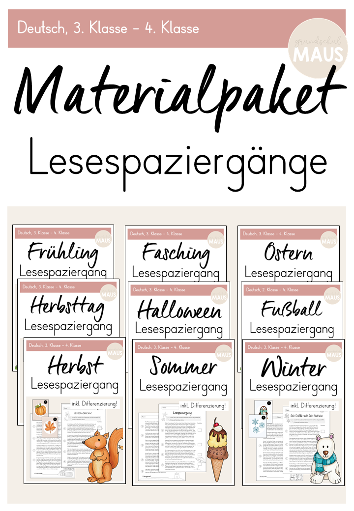 Materialpaket: Lesespaziergänge (3.Klasse - 4.Klasse ...