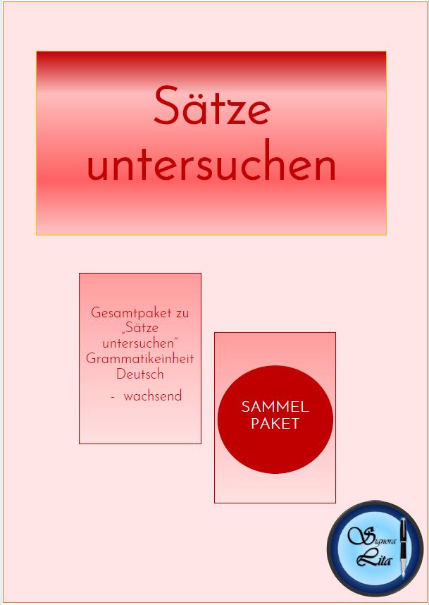 Materialpaket "Sätze untersuchen" – Unterrichtsmaterial im Fach Deutsch