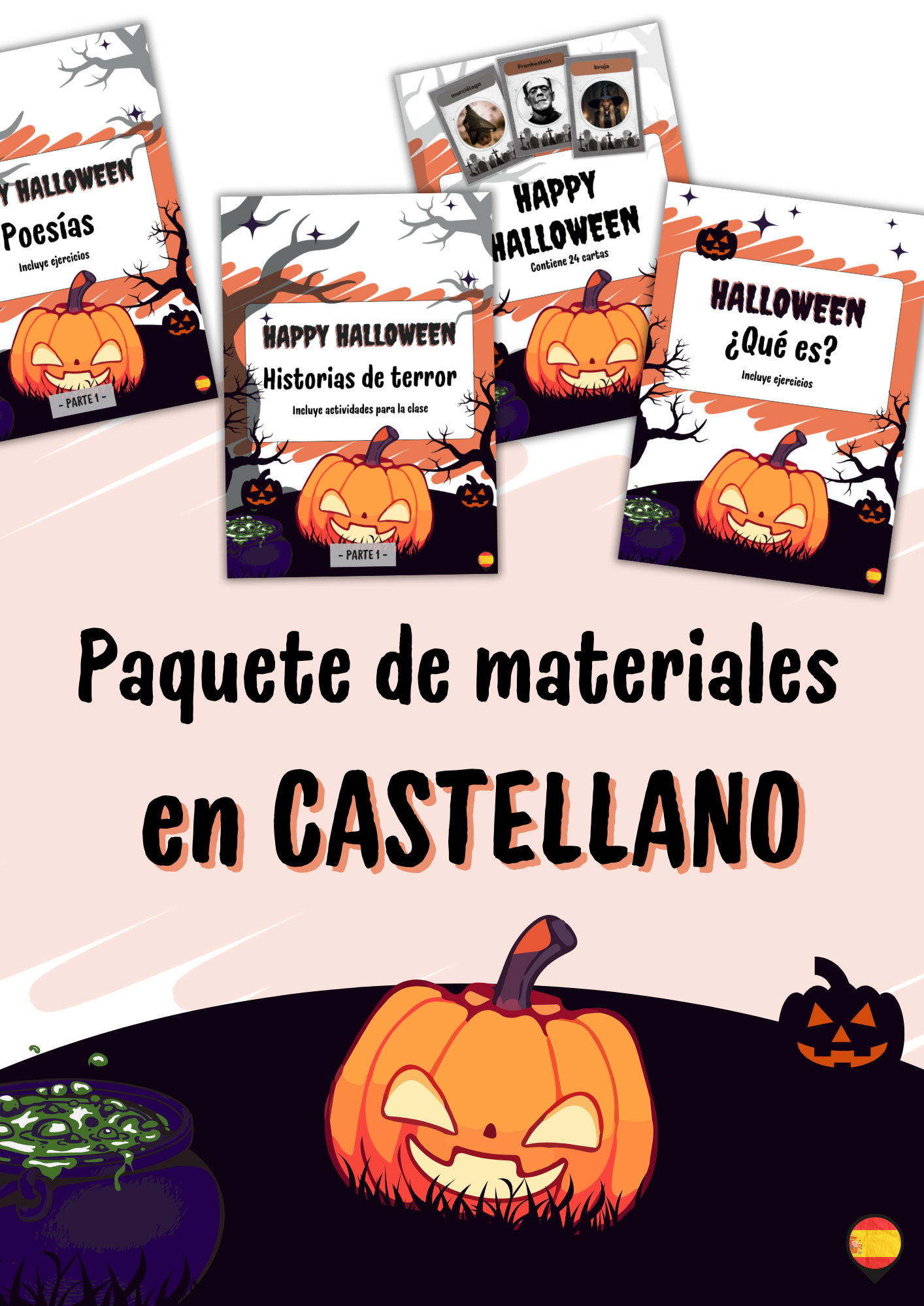 Pack de materiales de Halloween (español) - material didáctico de las ...