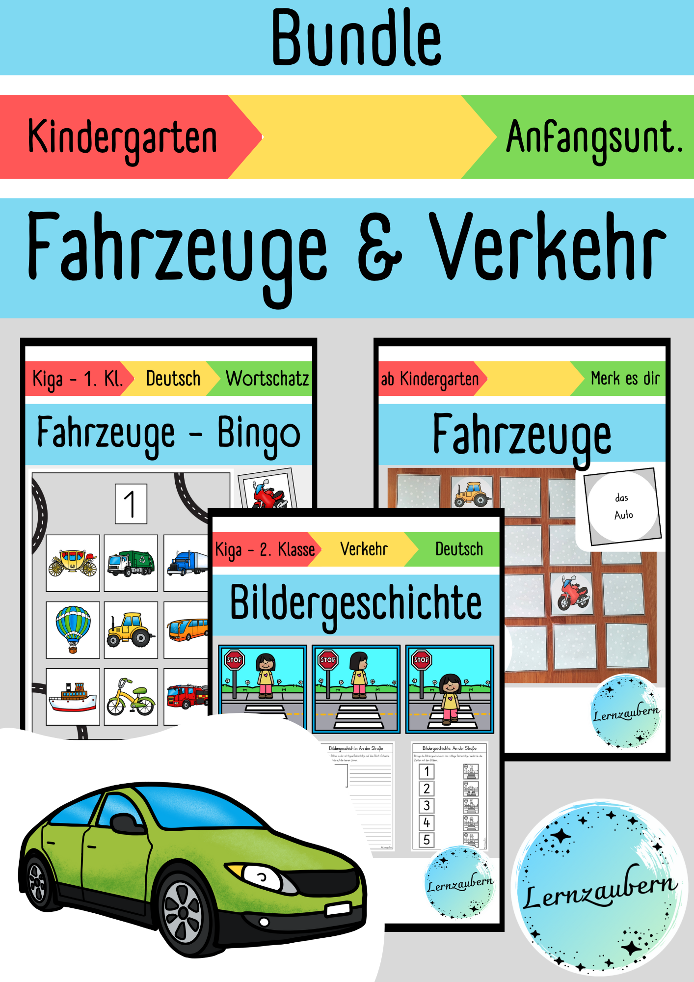 Fahrzeuge und Verkehr: Materialpaket für den Kindergarten (Bundle ...