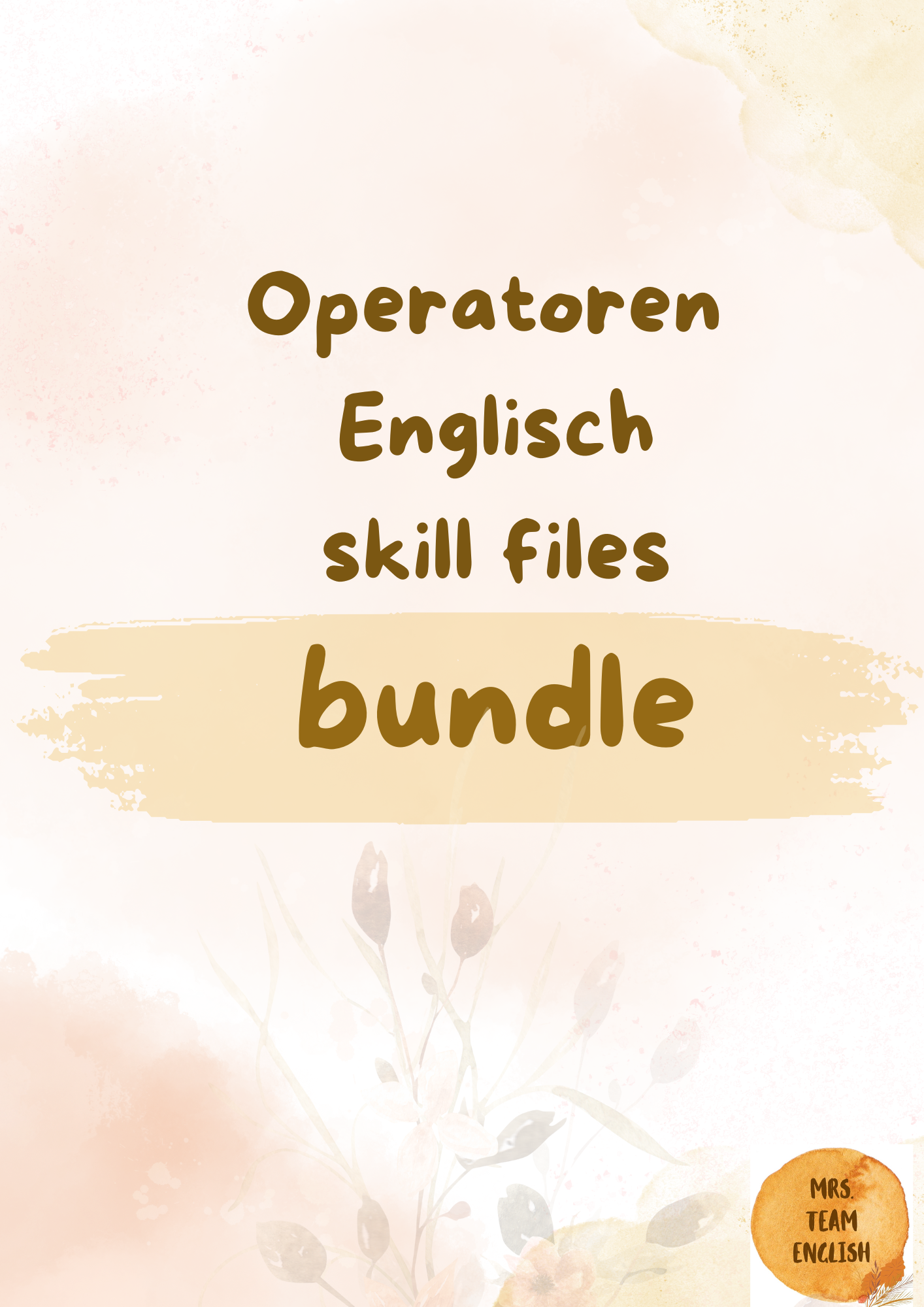 Materialpaket skill files, operators, Operatoren Englisch ...