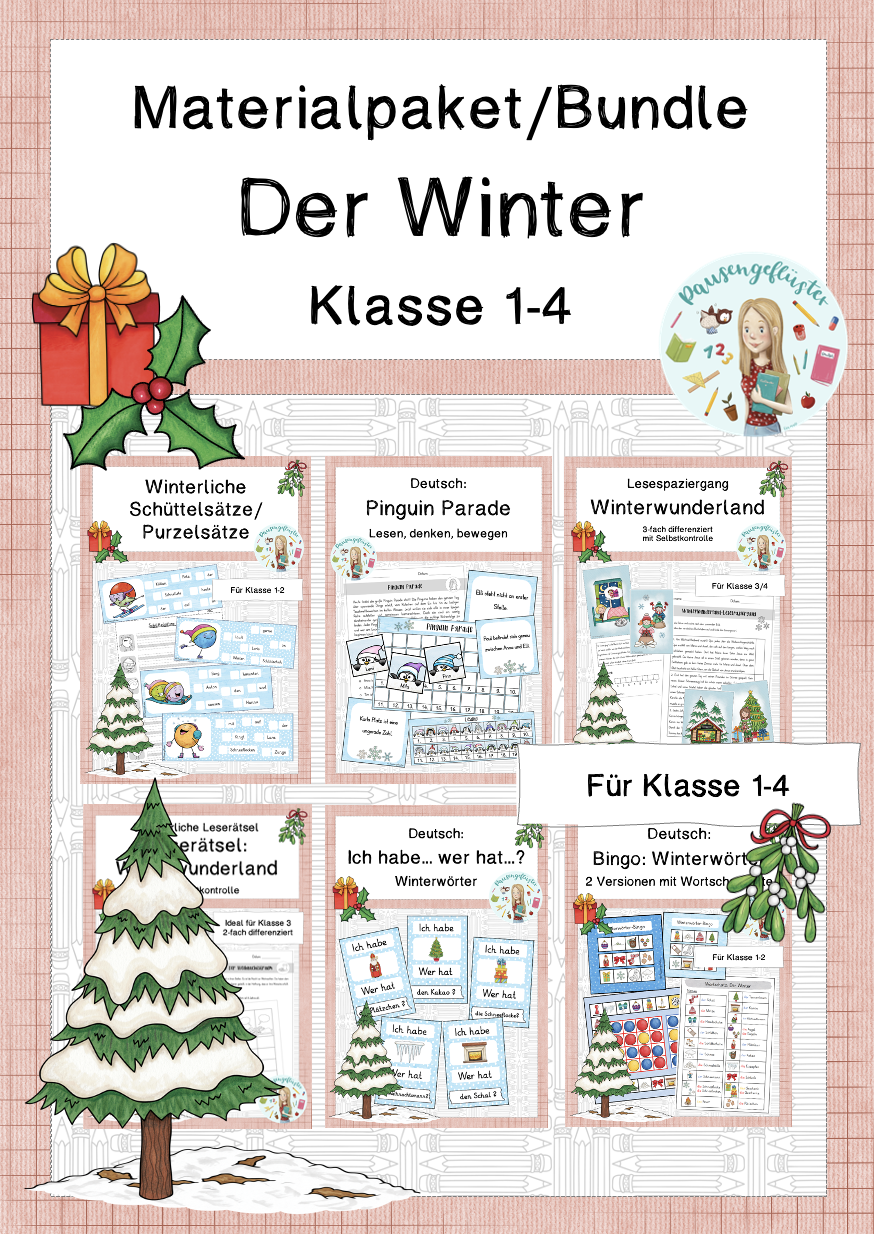Materialpaket / Bundle: Der Winter – Unterrichtsmaterial in den Fächern ...