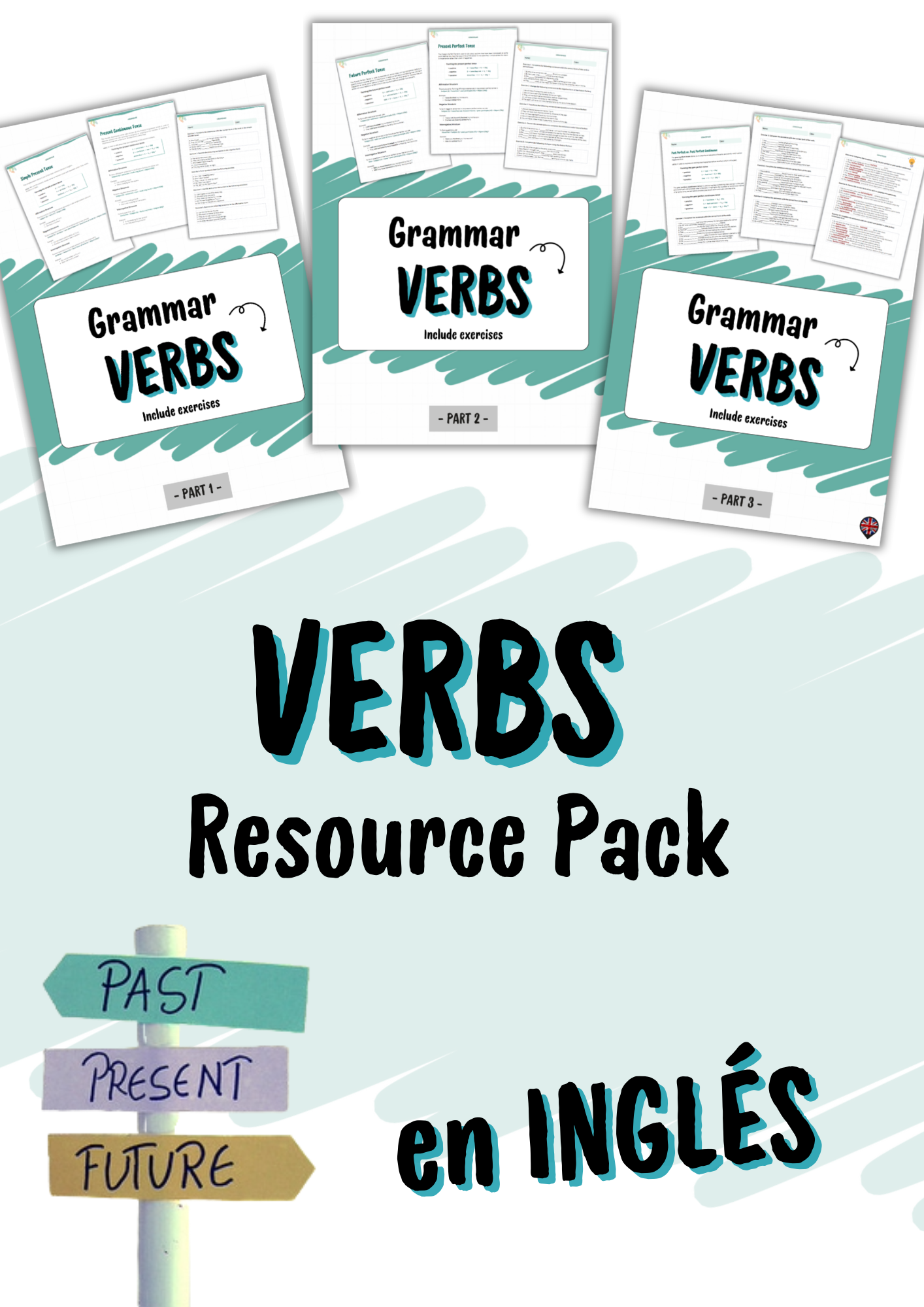 Complete Grammar Pack: Mastering English Verb Tenses (Parts 1, 2 & 3 ...