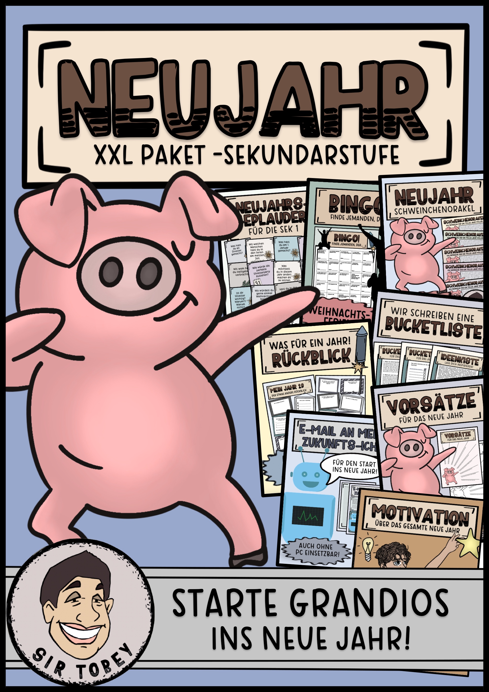XXL-PAKET Neujahr Klasse 5,6,7,8,9 – Unterrichtsmaterial im Fach ...