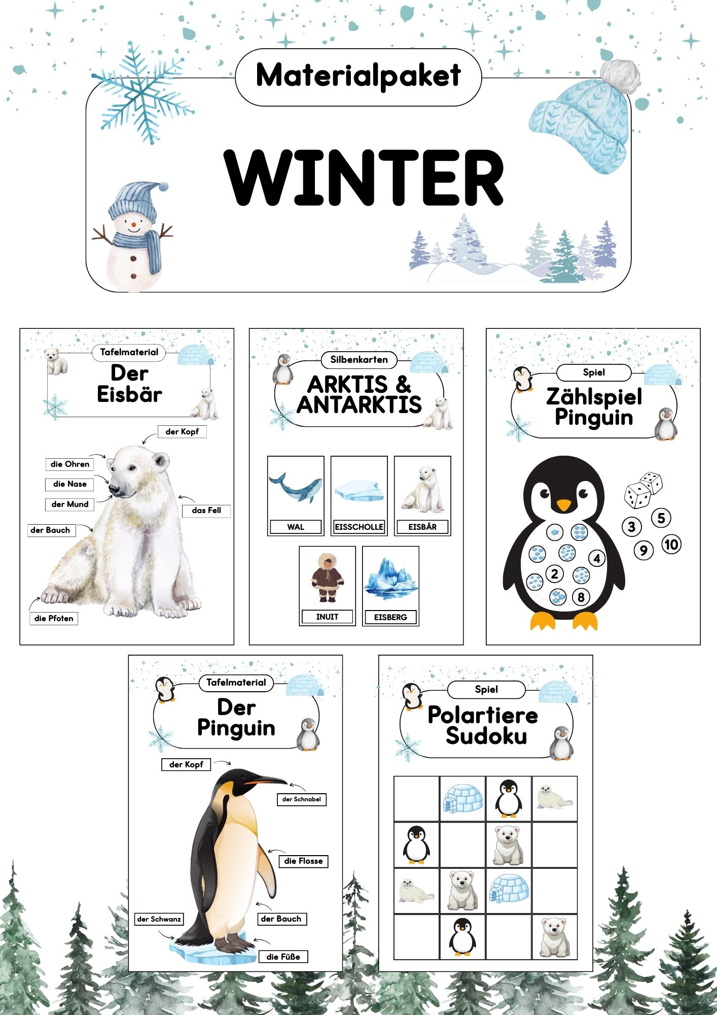 Materialpaket Winter – Unterrichtsmaterial in den Fächern Deutsch ...