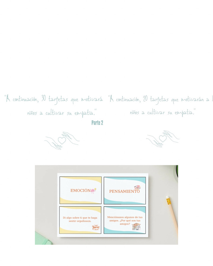 Paquete de materiales-Tarjetas de empatía - material de la siguiente ...