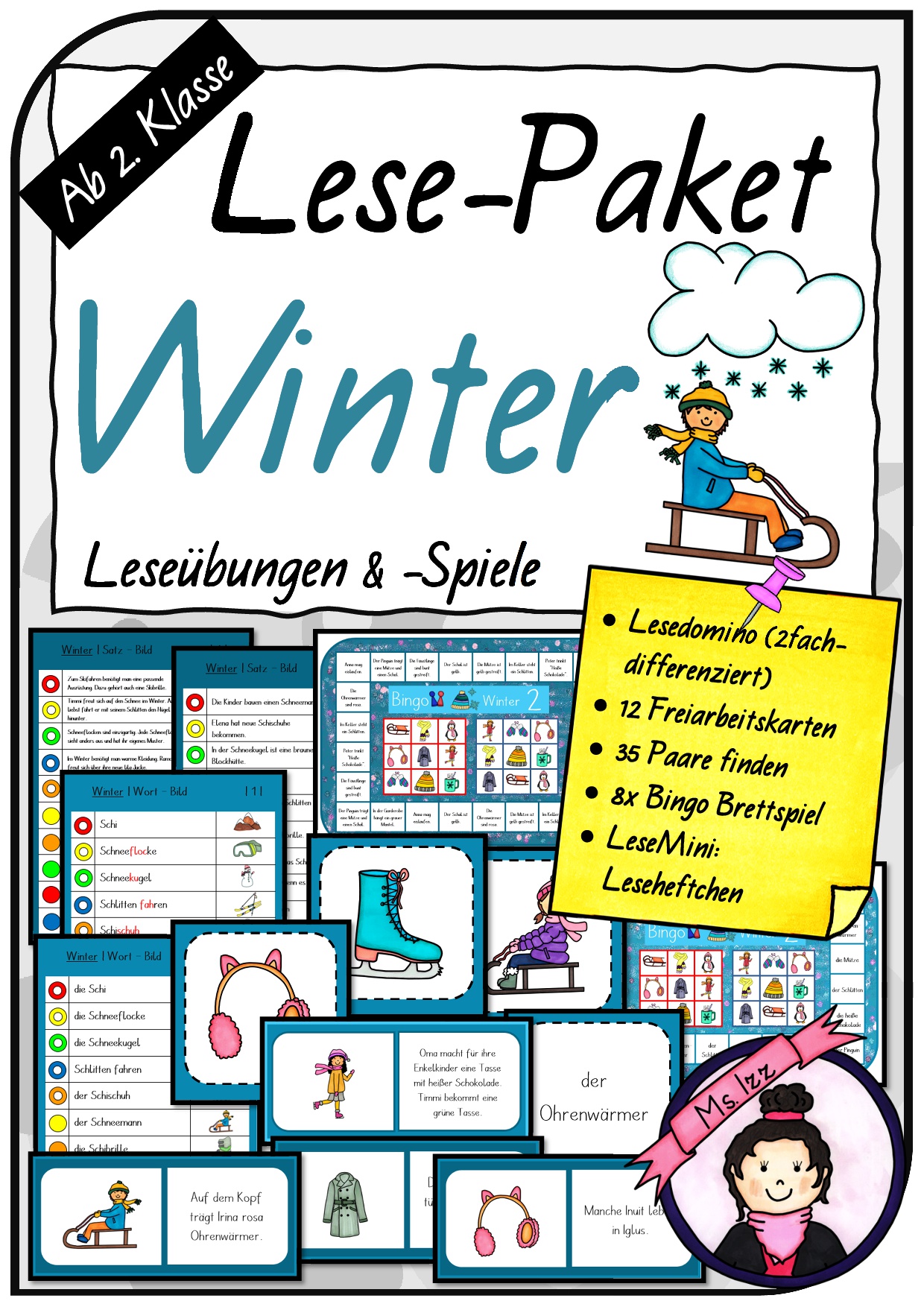 Materialpaket WINTER | Leseübungen – Unterrichtsmaterial in den Fächern ...