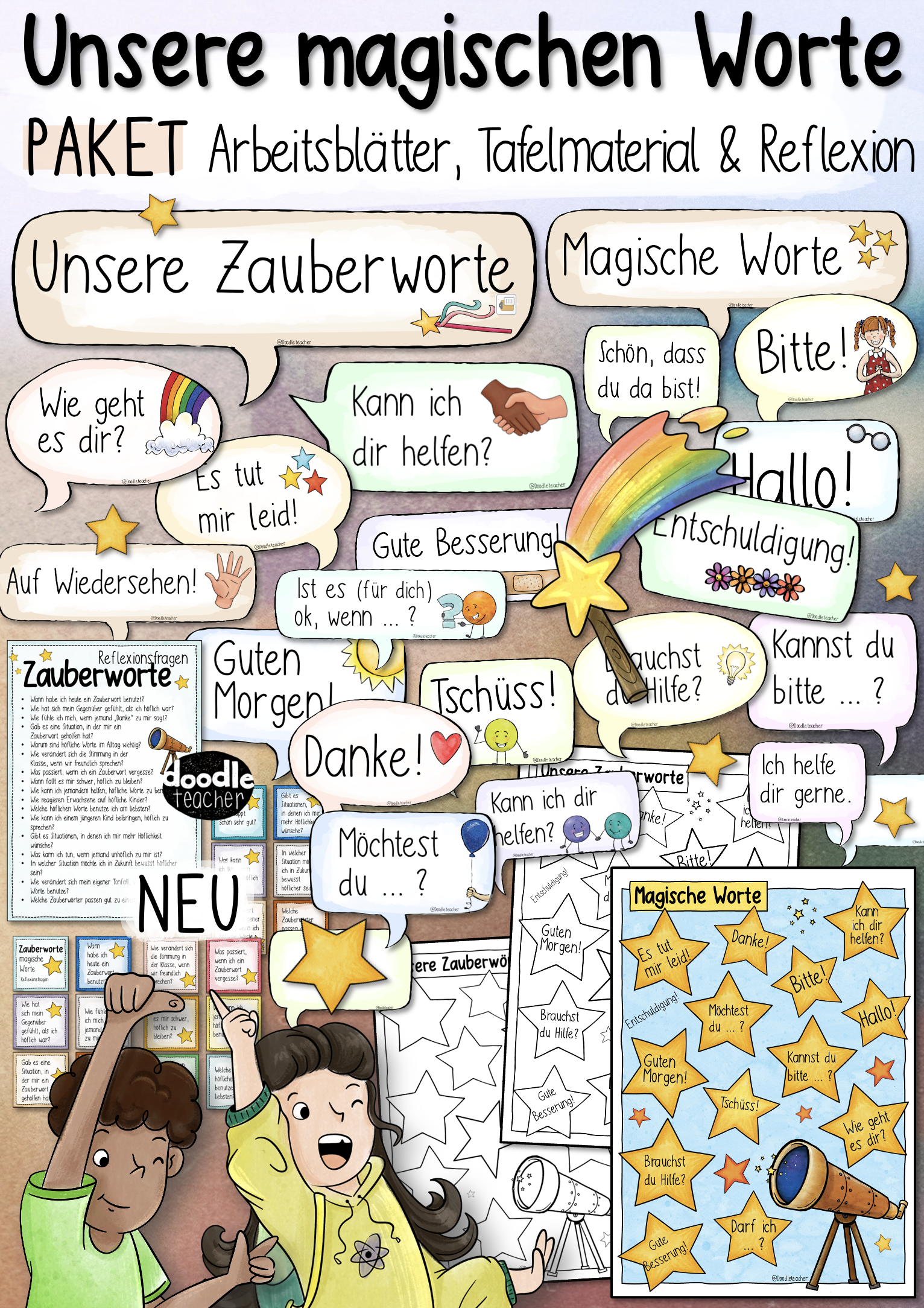 Magische Worte ⭐️ / Unsere Zauberwörter / Zauberworte - PAKET Soziales ...