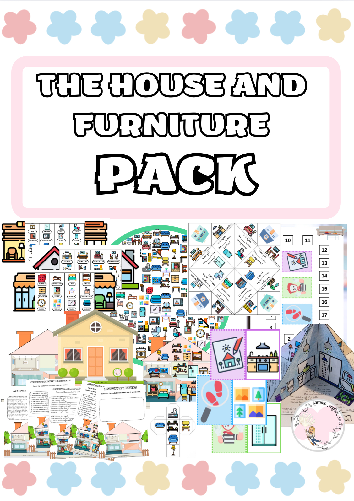 PACK: THE HOUSE, ROOMS & FURNITURE - material de la siguiente ...